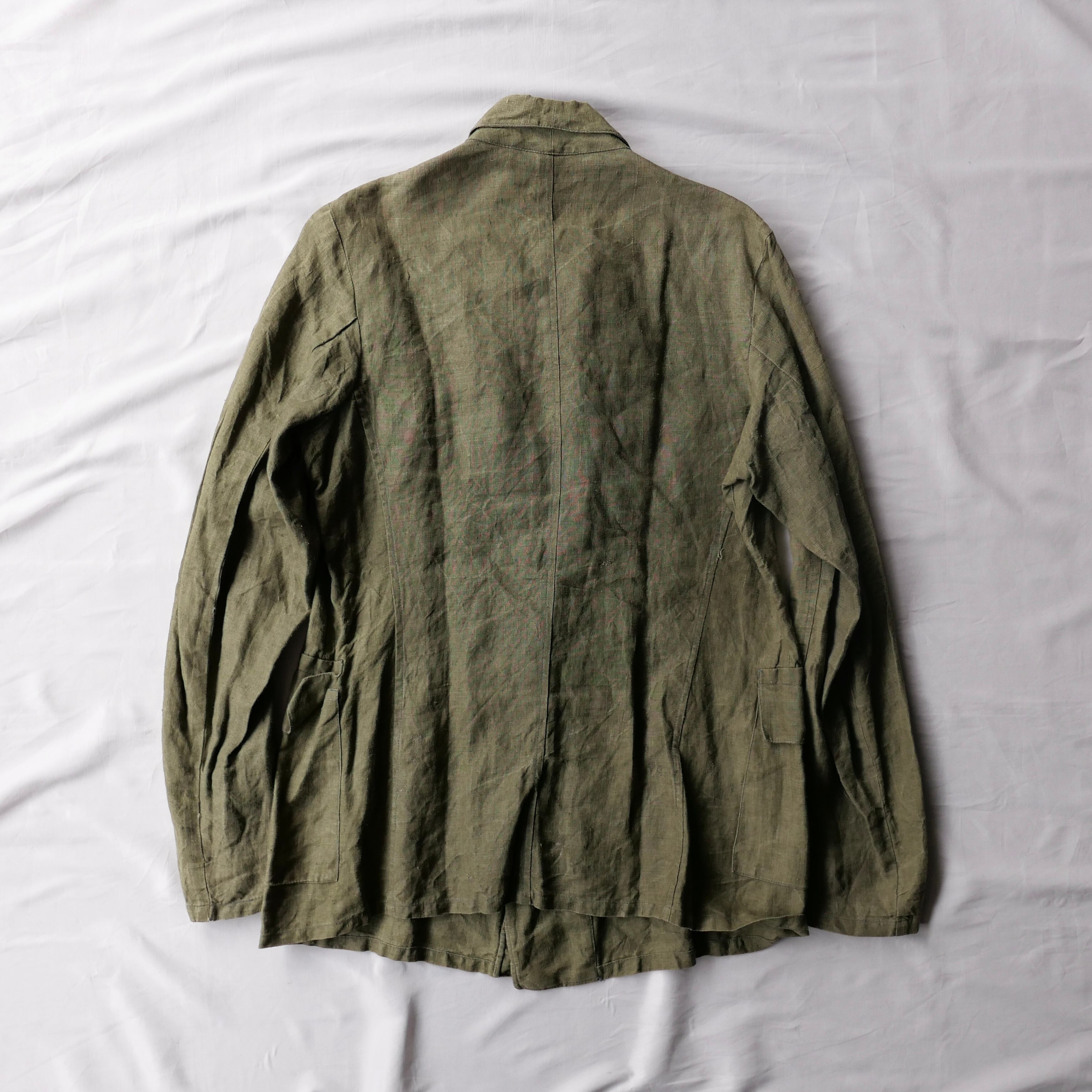 GERMAN VINTAGE LINEN WORK JACKET | safarionline