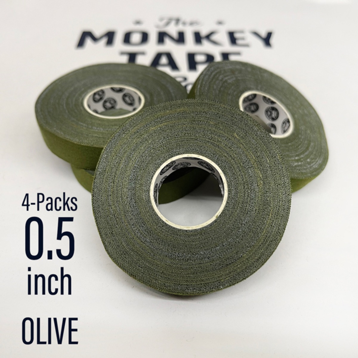 【NEW!!】MONKEY TAPE 0.5inch Set of 4pieses Olive | Monkey Tape Japan