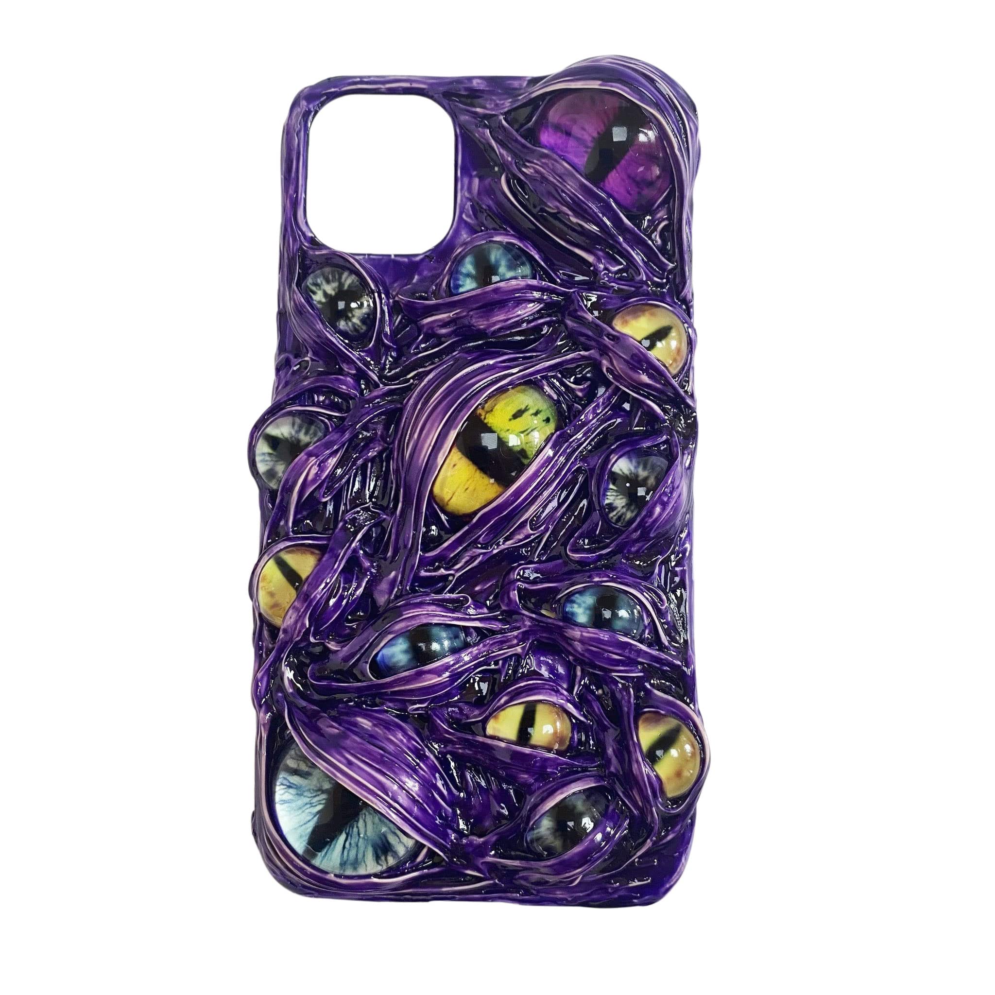 TechYpop Glow in the Dark Purple Venom Designer Phone Case、iPhone 13 ...