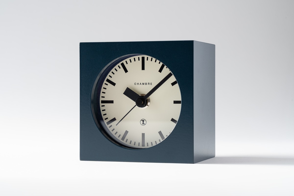 BLOCK DESK CLOCK NAVY | シャンブル【CHAMBRE】byインターゼロ