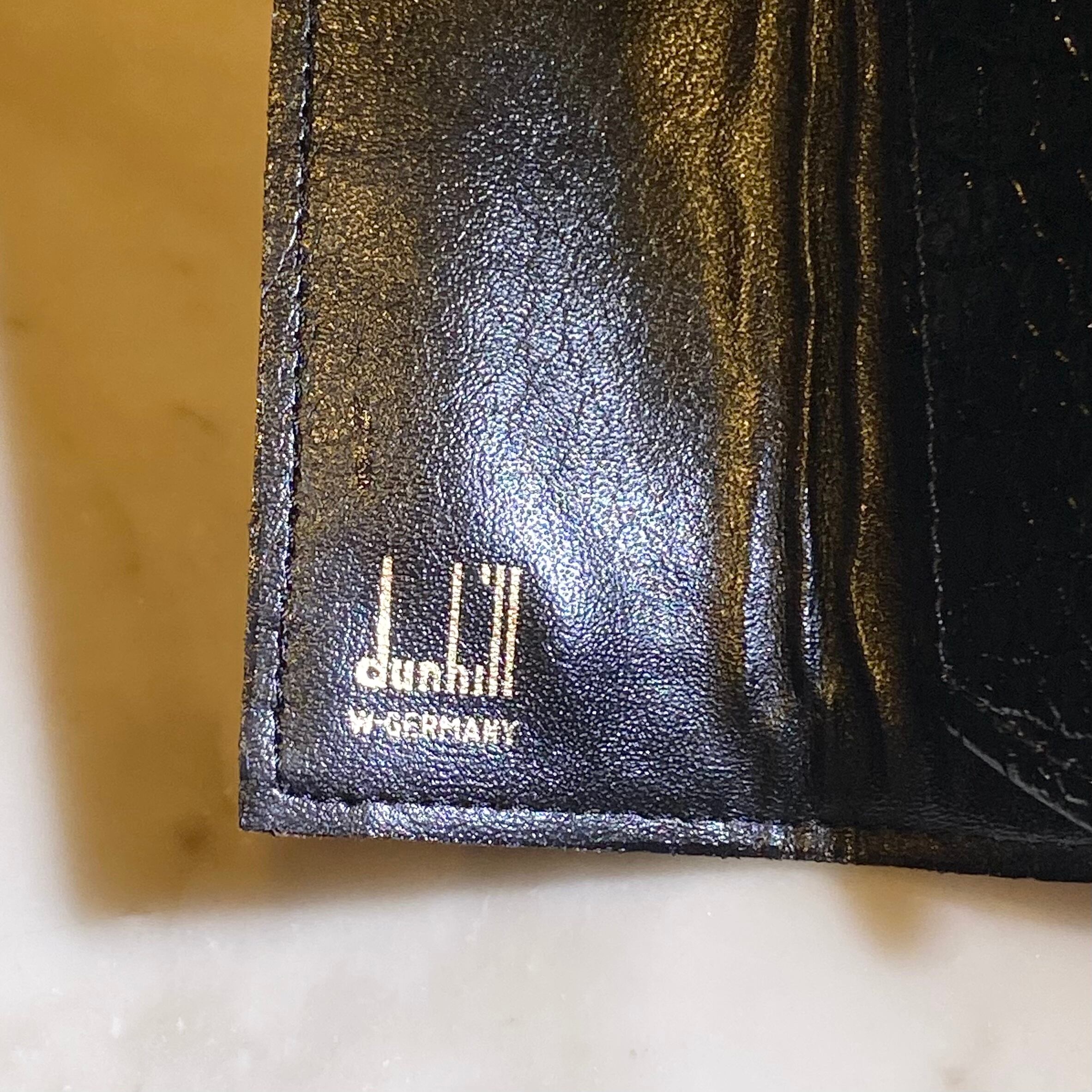 DUNHILL embossed enamel key case | NOIR ONLINE