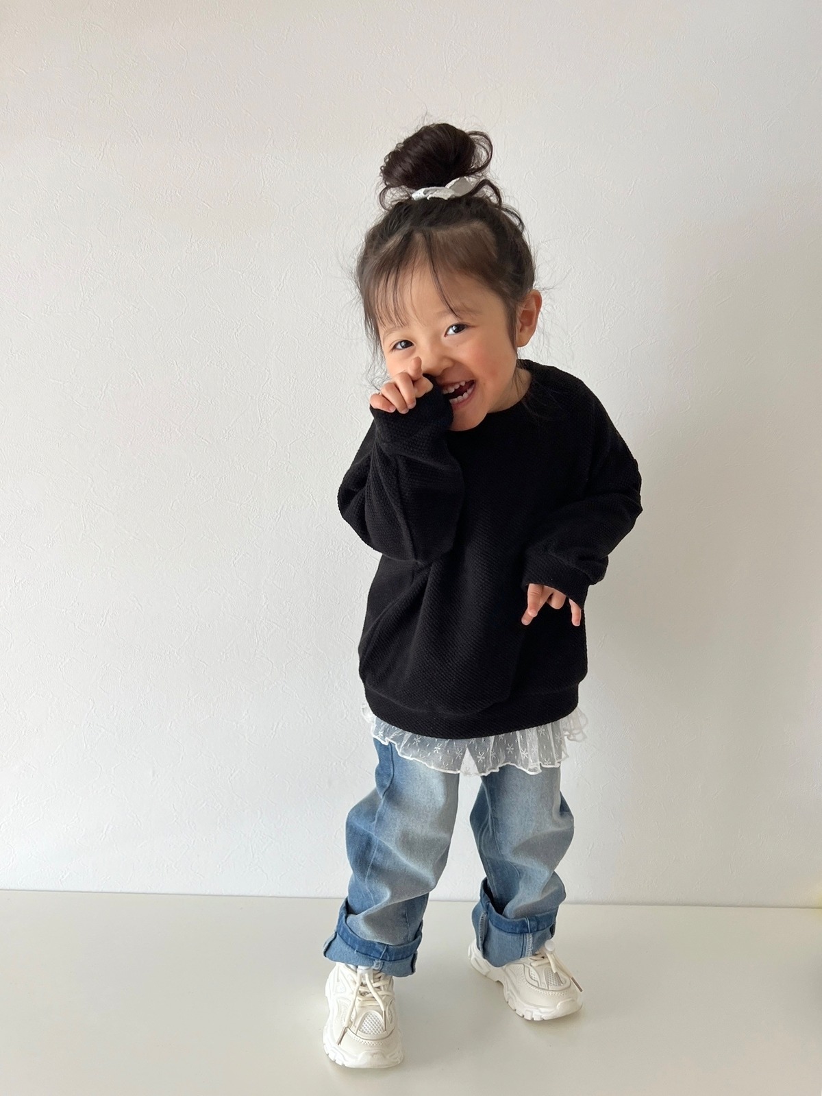 apron denim pants | Linola...