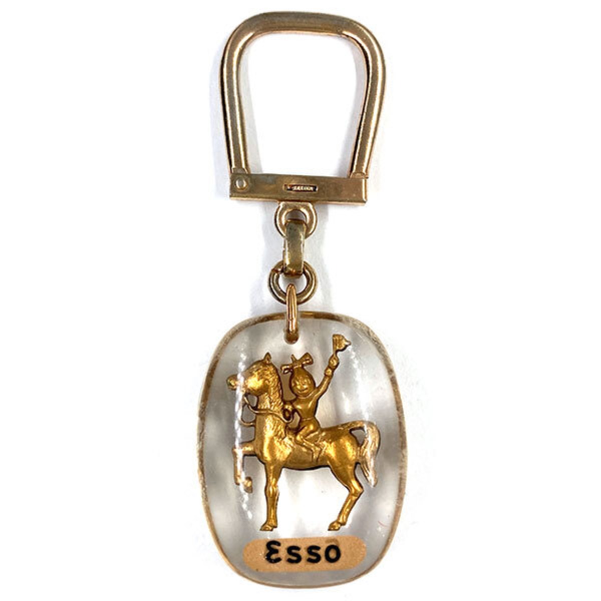 エッソガール ブルボン キーホルダー Esso Girl Bourbon Key Holder ガソリン 石油 オイル Gasoline ...