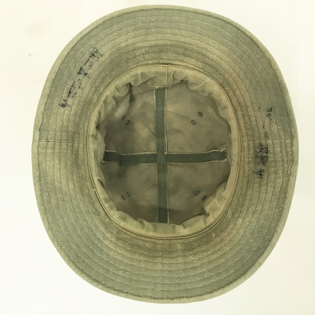 U.S.ARMY 40年代 WW2 DAISY MAE HBT HAT メトロハットタイプ ベージュ | 古着屋 EAGLEBASE