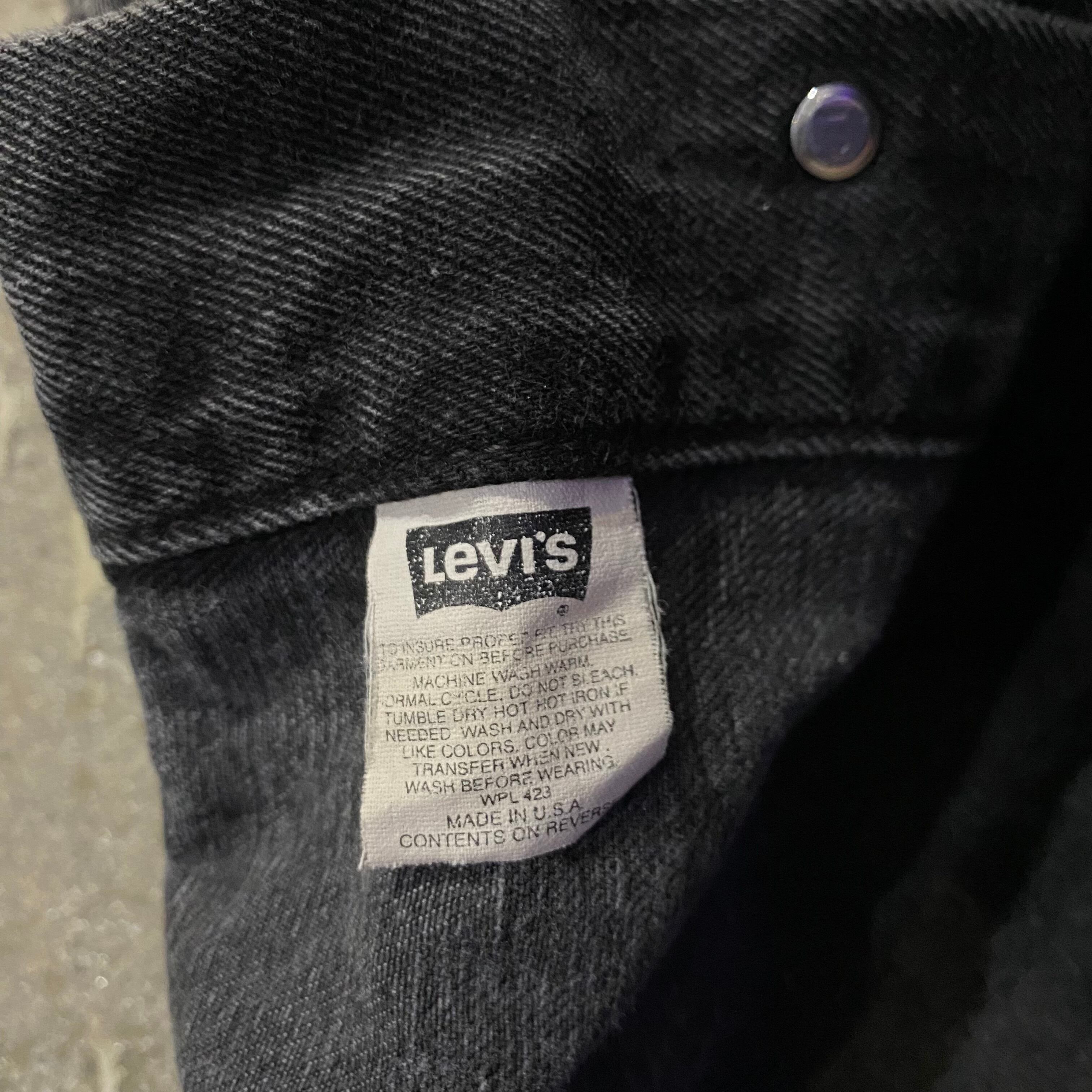 1997s Levi's 70507-4159 black denim jacket【仙台店】 | What’z up