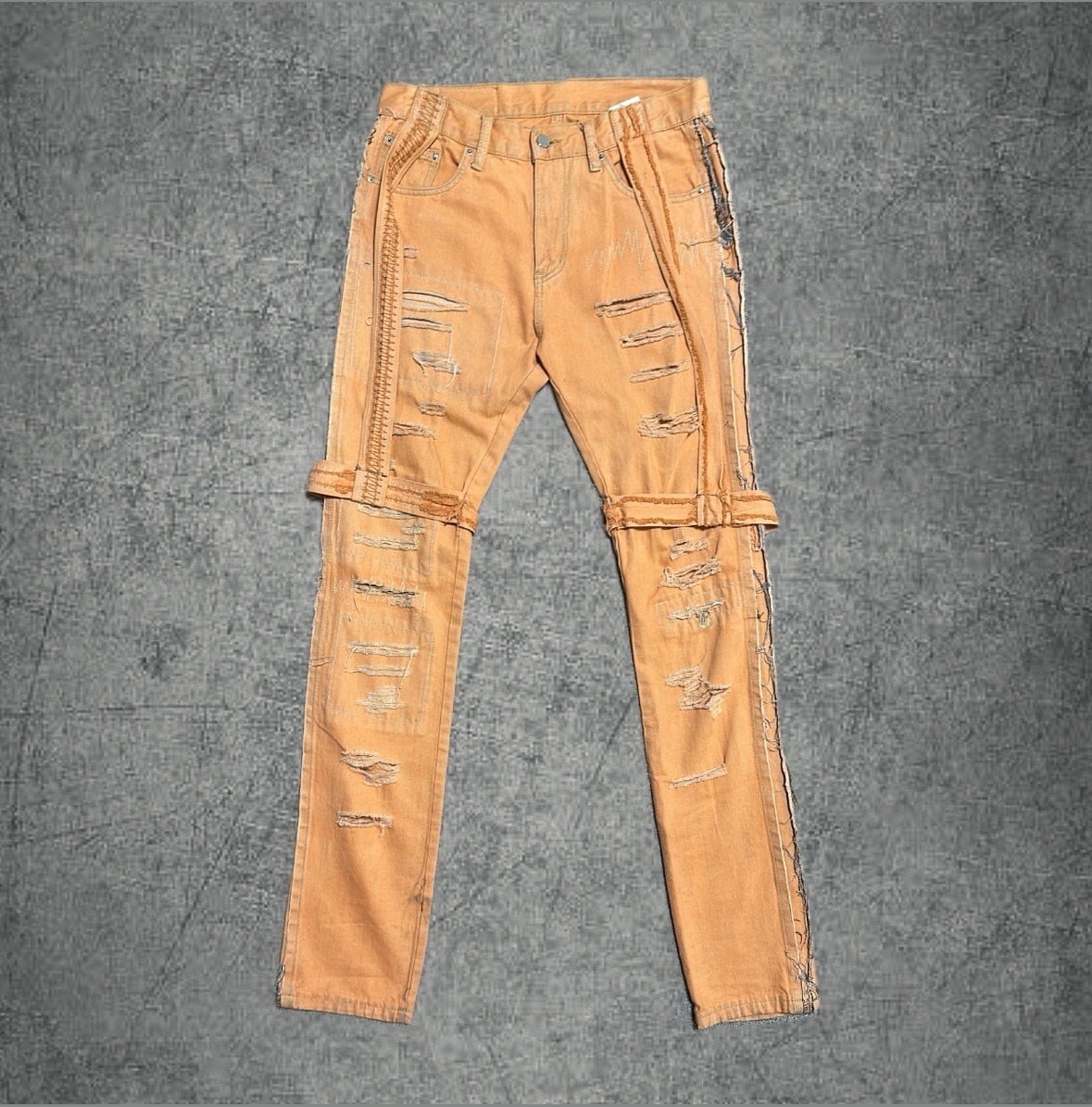 mnml denim damage pants | Pay ID