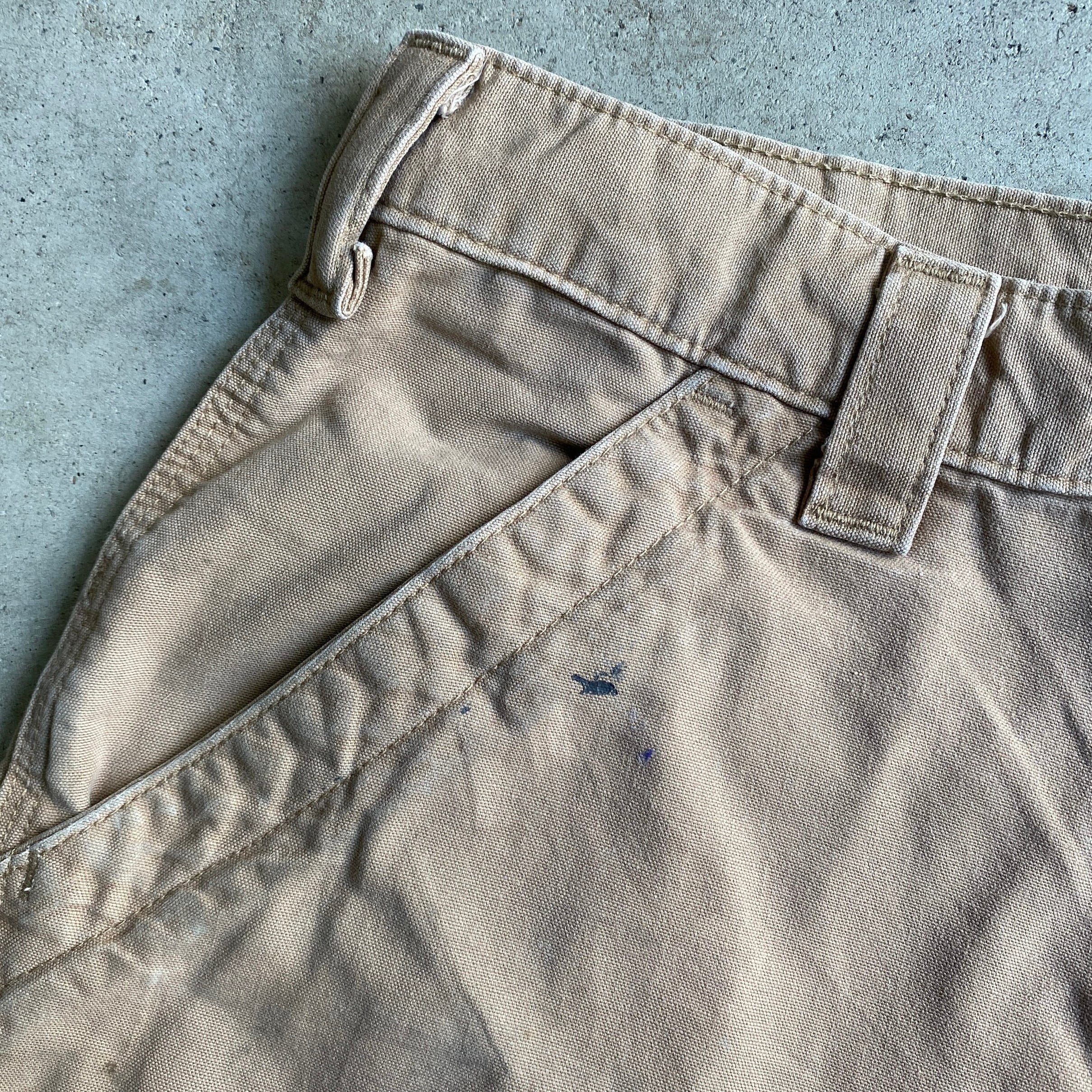 Carhartt カーハート Original Dungaree Fit ダック地ワークパンツ 薄手 メンズW30 古着 ペインターパンツ ダンガリーフィット B151-DKH ベージュ ...