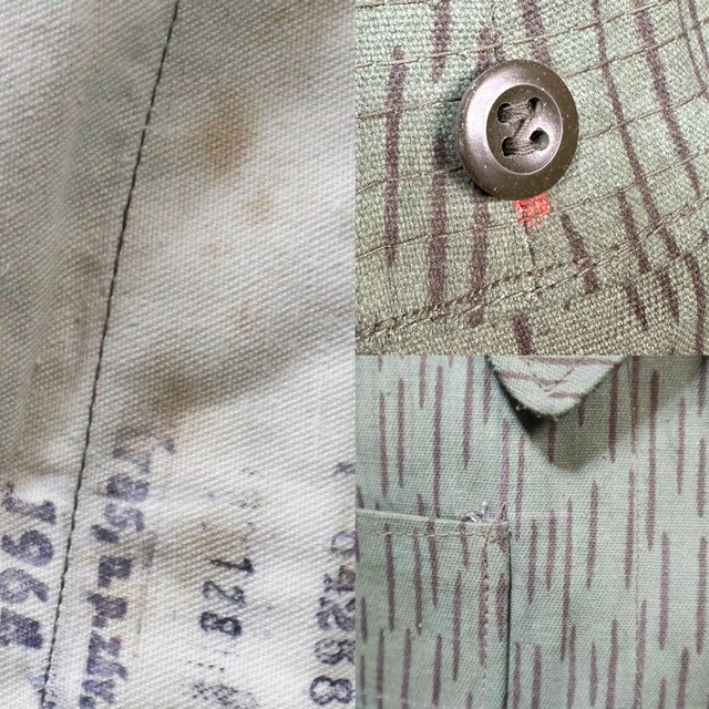 【DEAD STOCK】CZECH ARMY M-60 RAINDROP CAMO FIELD COAT チェコ軍 M60 レインドロップカモ ...