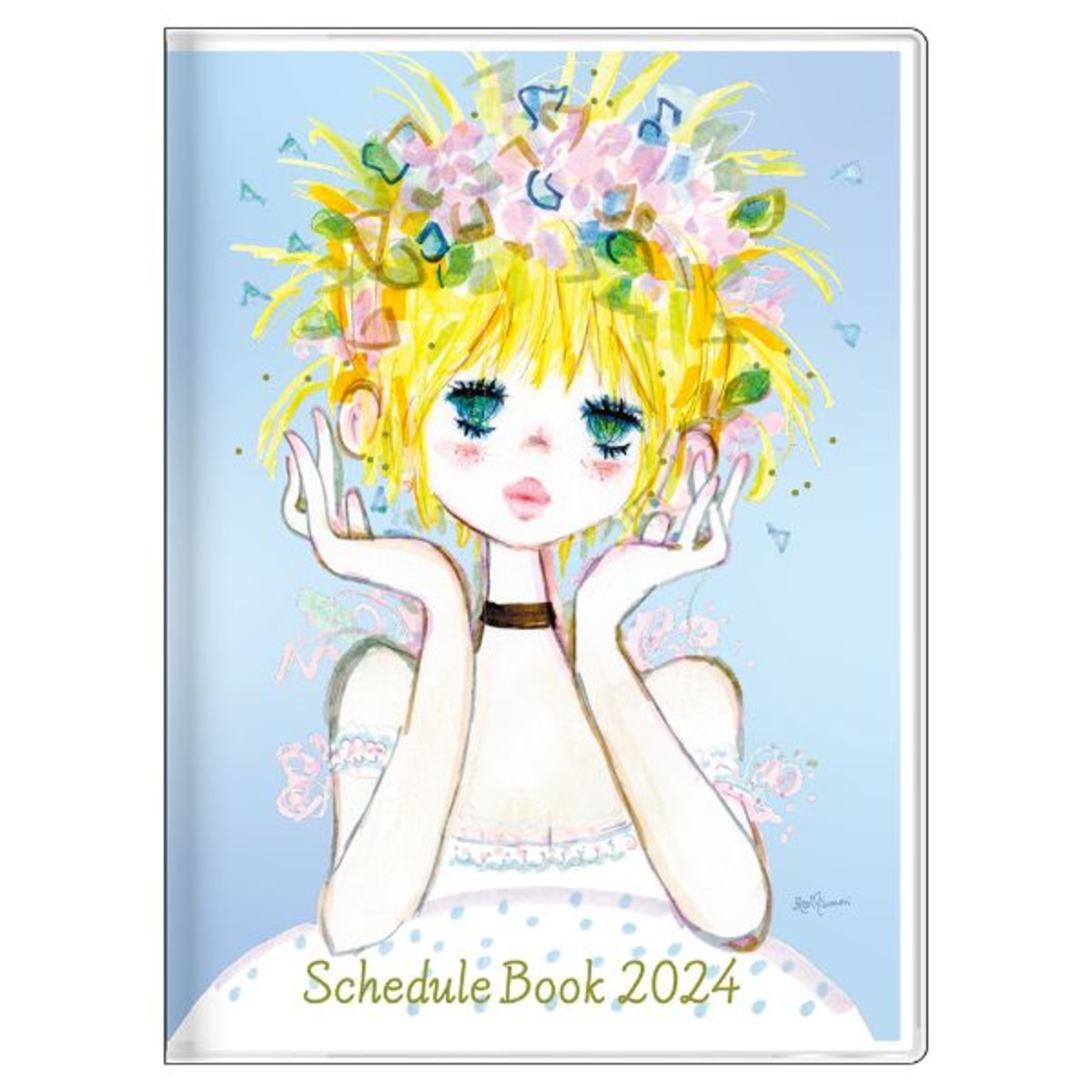 水森亜土 2024年手帳（B6） ストーリーブック スケジュール帳 週間ダイアリー ブルー | キャラクターグッズの「Perfect World Tokyo」