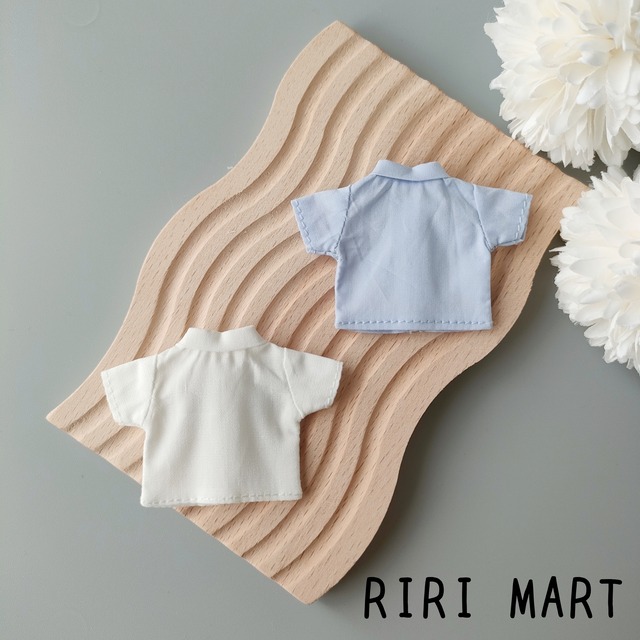 オビツ11 リボン+金ボタン付きブラウス ねんどろいどどーる 半袖 | RIRI MART ～smallclothes～