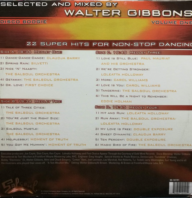 【2LP】WALTER GIBBONS / Disco Boogie Vol. 1 | COMPACT DISCO ASIA