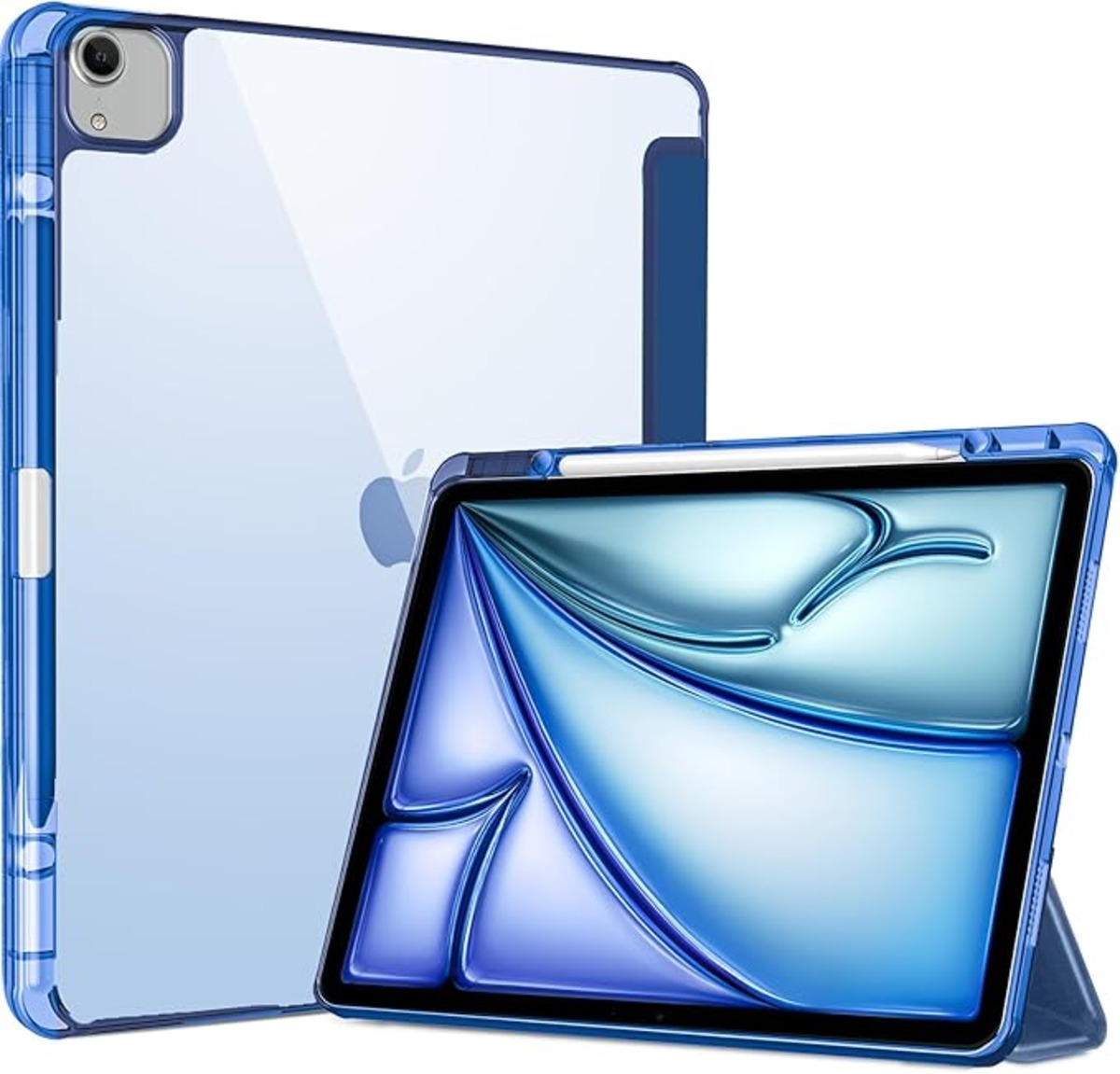 ProCase iPad Air 13 ケース 2024 M2 ペン収納 iPad Pro 12.9 6世代/5世代/4世代/3世代 ケース Pencil Pro/USB-C対応 耐衝撃 自動 ...