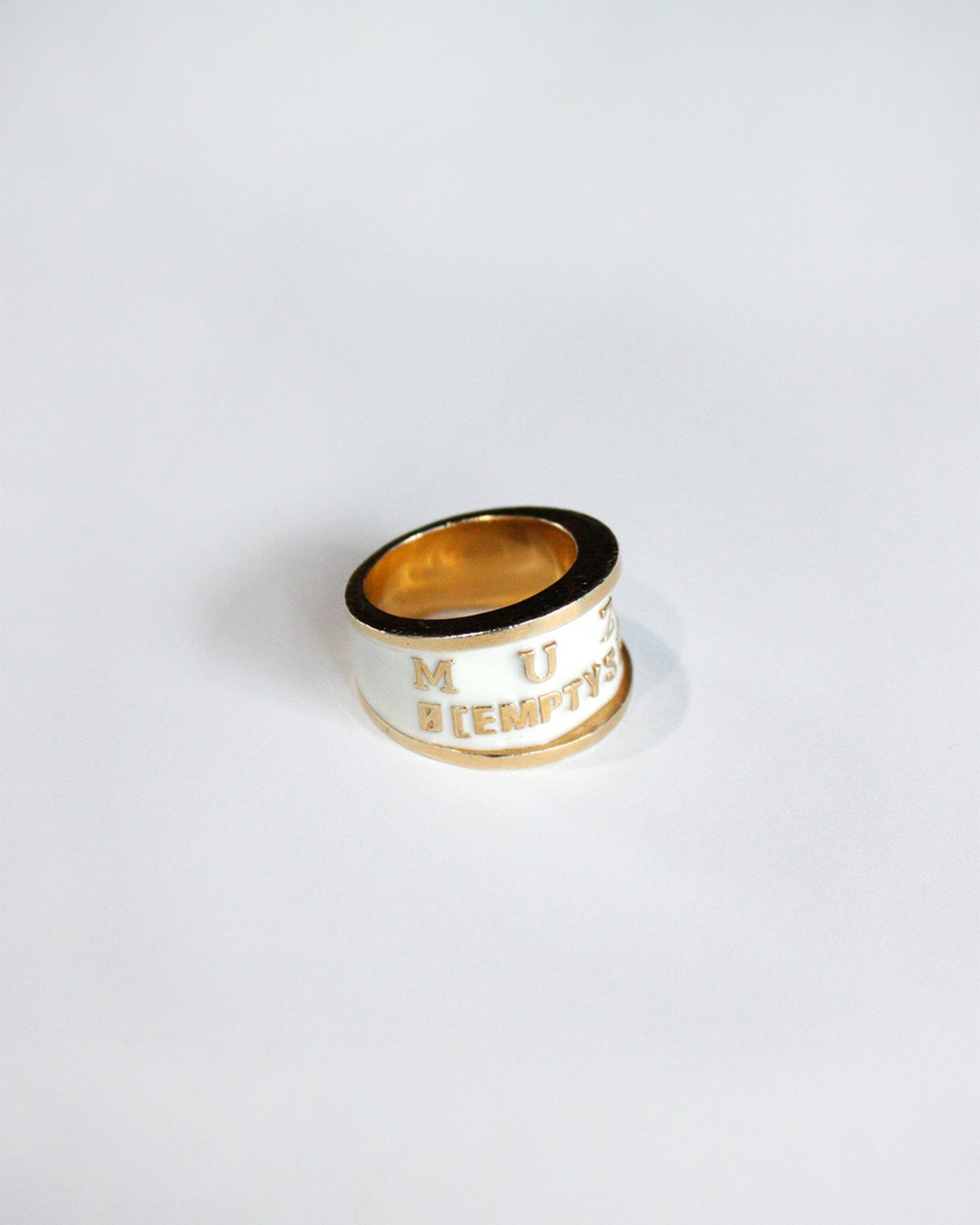 Entry Ring - Gold x Cream | Ø[EMPTY SETT]™️ Official Store