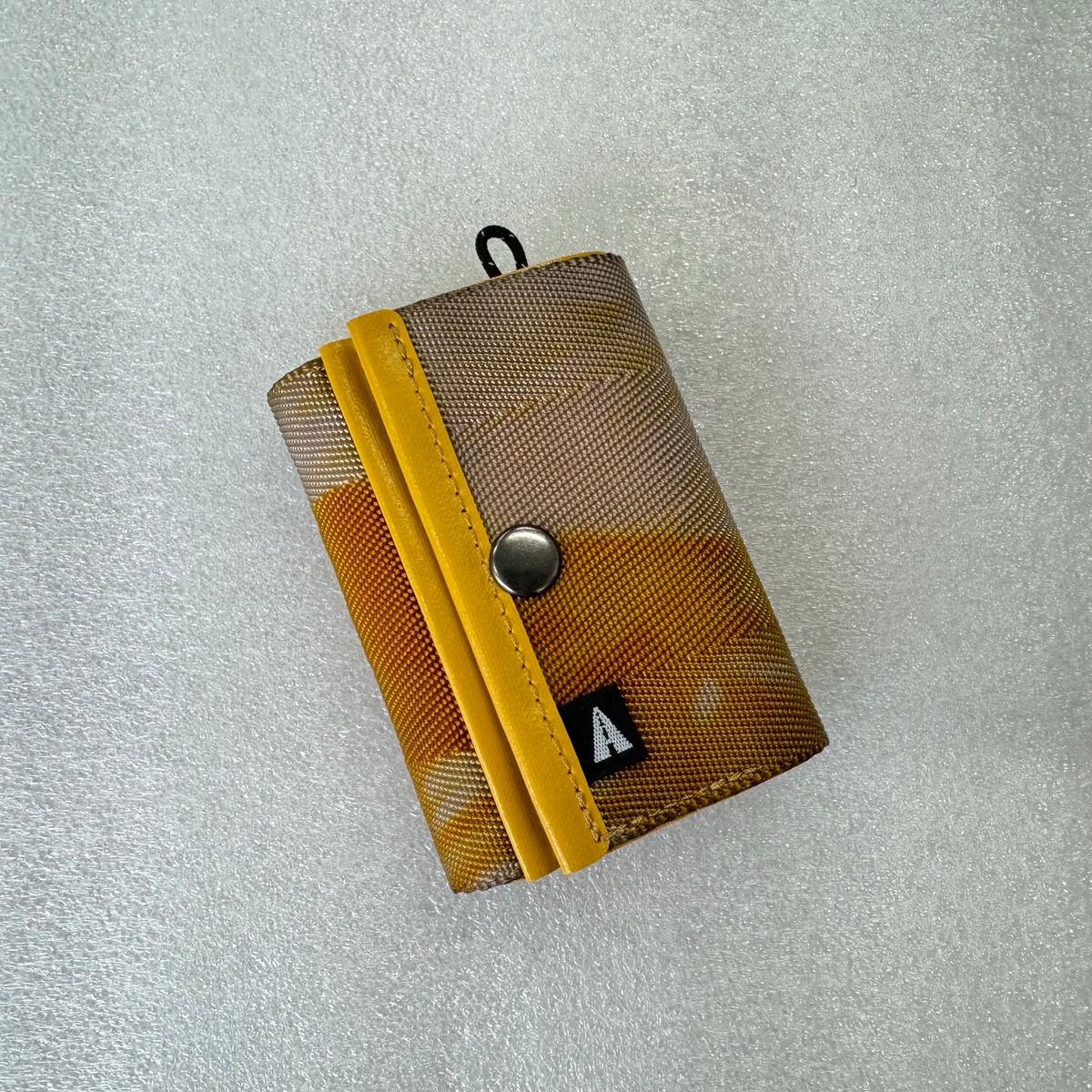 【Type①】A WALLET（3つ折り/tri-fold type）・Tie Dye/Gold×Wine×Gray（Inner ...