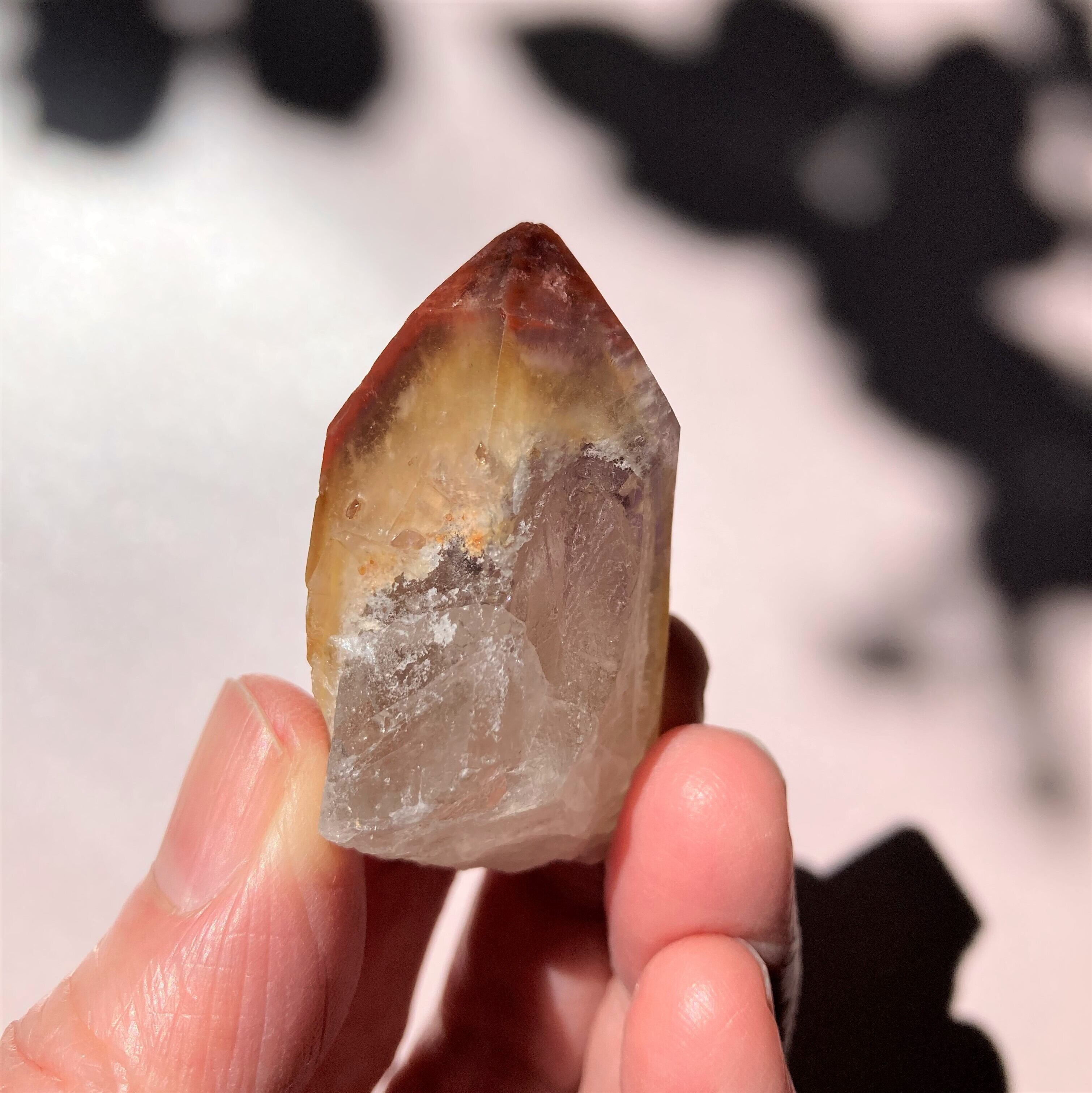 ブラジル・クリスタリナ産・レッドドリームコート レムリアン水晶 2個セット⑤ | M Minerale