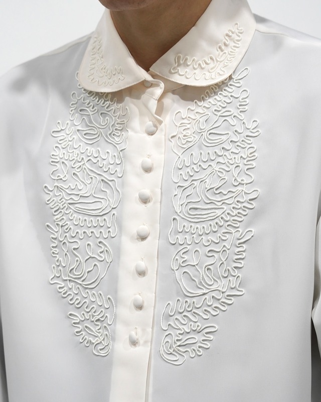 embroidery dress shirt | Hype
