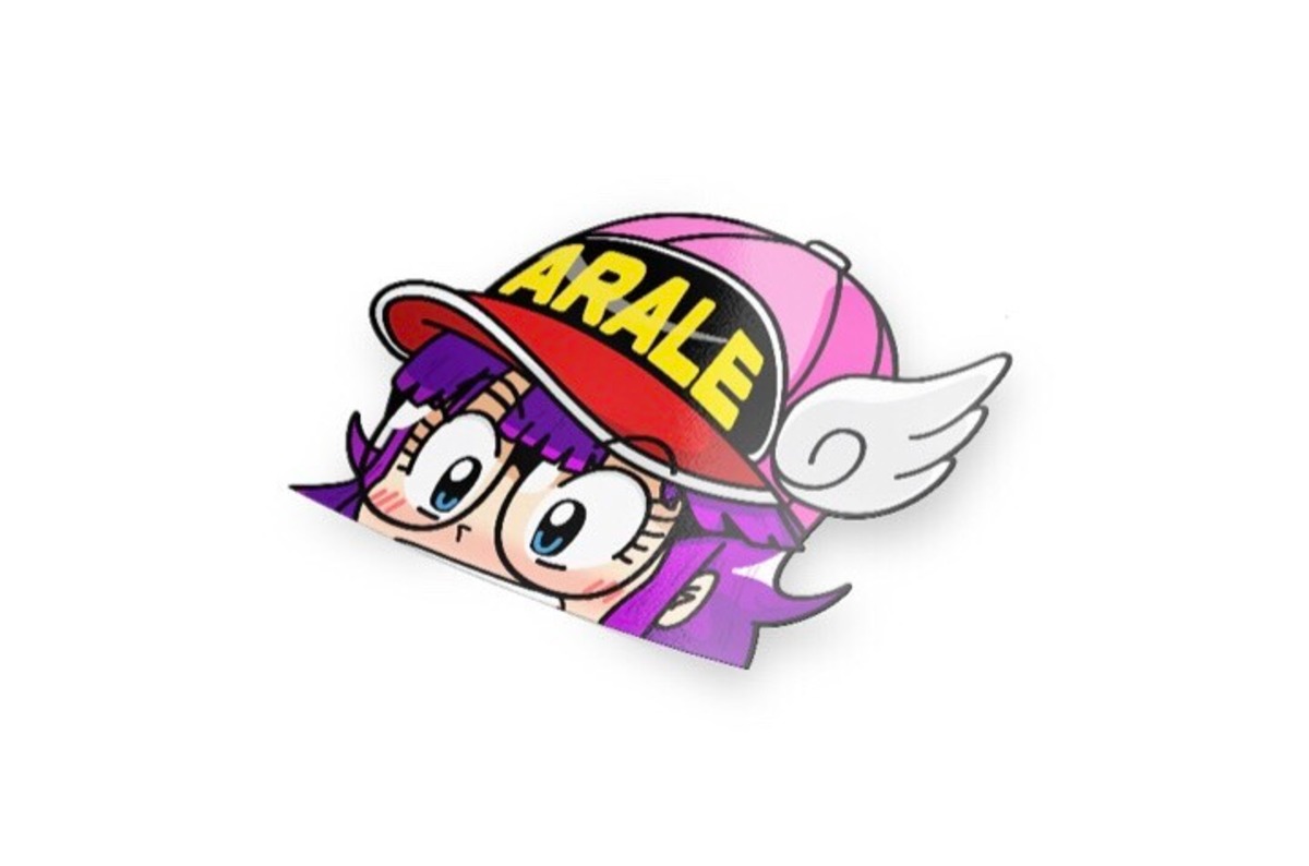 NEVER CONTENT Peeking Arale | 輸入アニメステッカー専門店 SUNSET Stickers Store