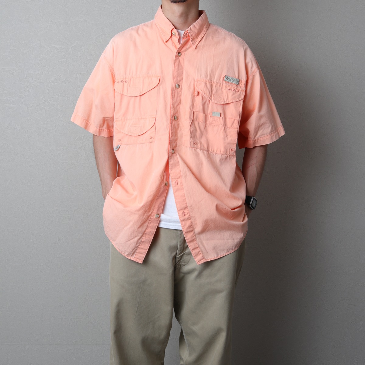00's Columbia S/S PFG Fishing Shirt "Cotton Pink" 121002 | ulc vintage ...