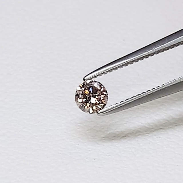 Fancy Light Brown Pink 0.105ct SI-2 天然ピンクダイヤモンドルース☆ | wisteria777