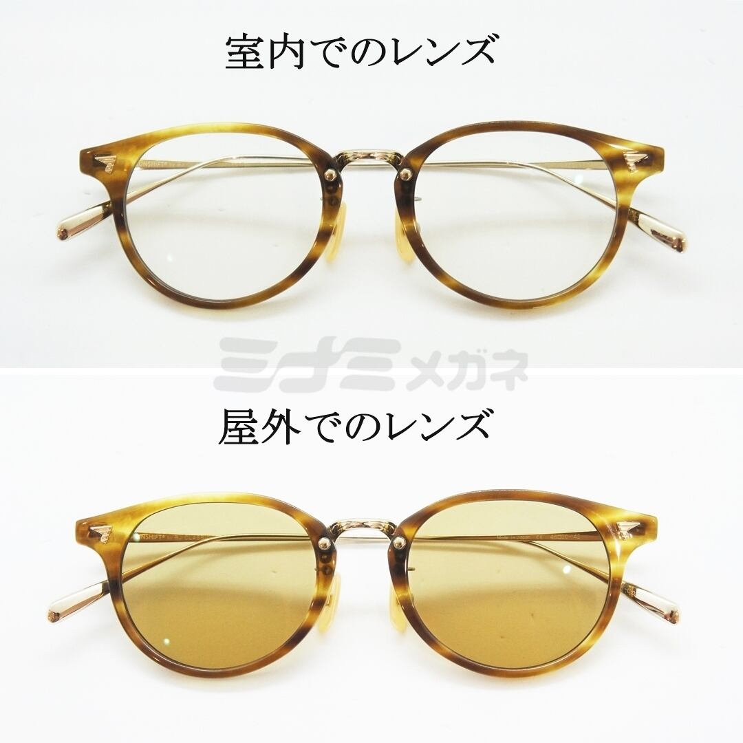 BJ CLASSIC 調光 サングラス SUNSHIFT IK-C02 C-16-1 ボストン サンシフト コンビ 石田一帆 セルロイド チタン クラシカル BJクラシック 鯖江 日本製 正規 ...