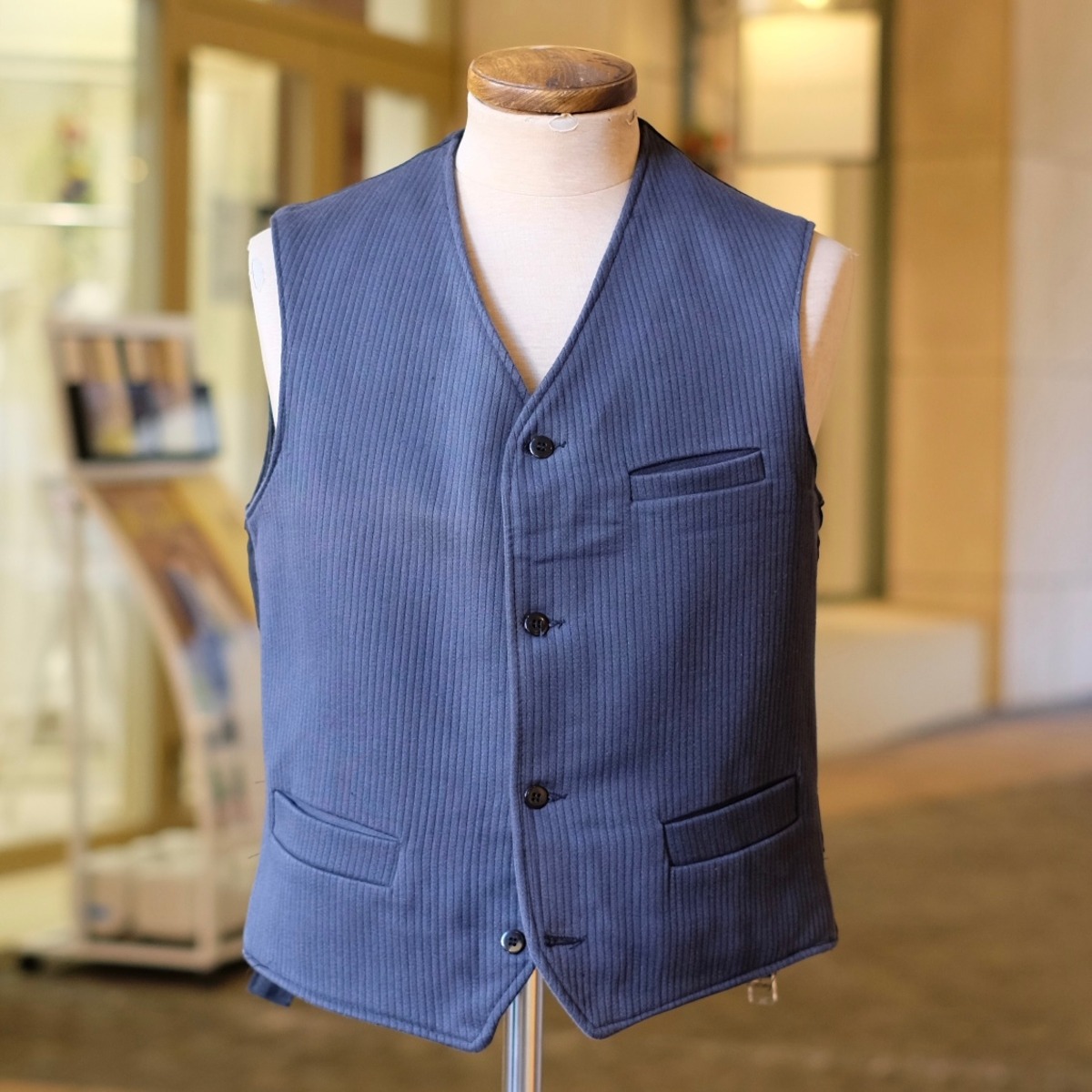 OLD PIQUE VEST DEAD STOCK-2 | STRAYSHEEP ONLINE