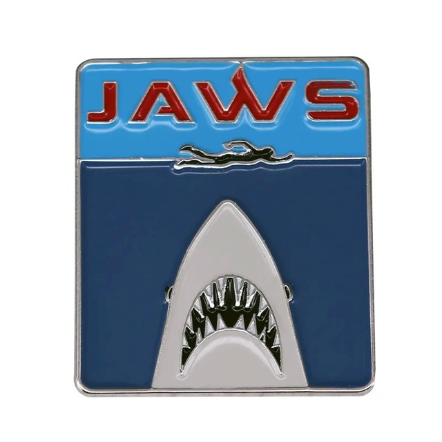 Pin Collection Steven Spielberg's Jaws Movie Poster Pins Pin Badge | mingus