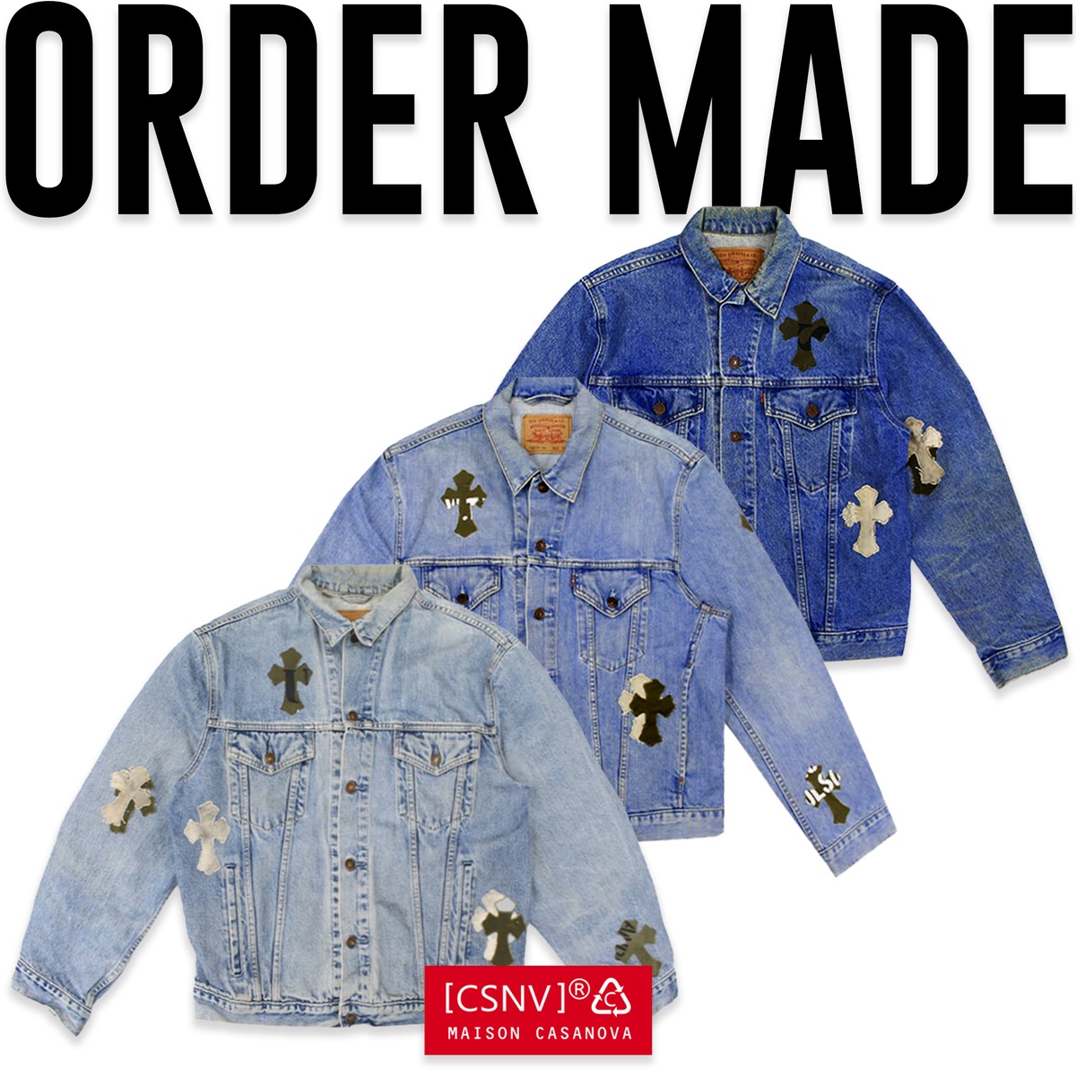 【受注生産】Re:Tracker Cross Patch Denim Jacket | [CSNV]® MAISON CASANOVA
