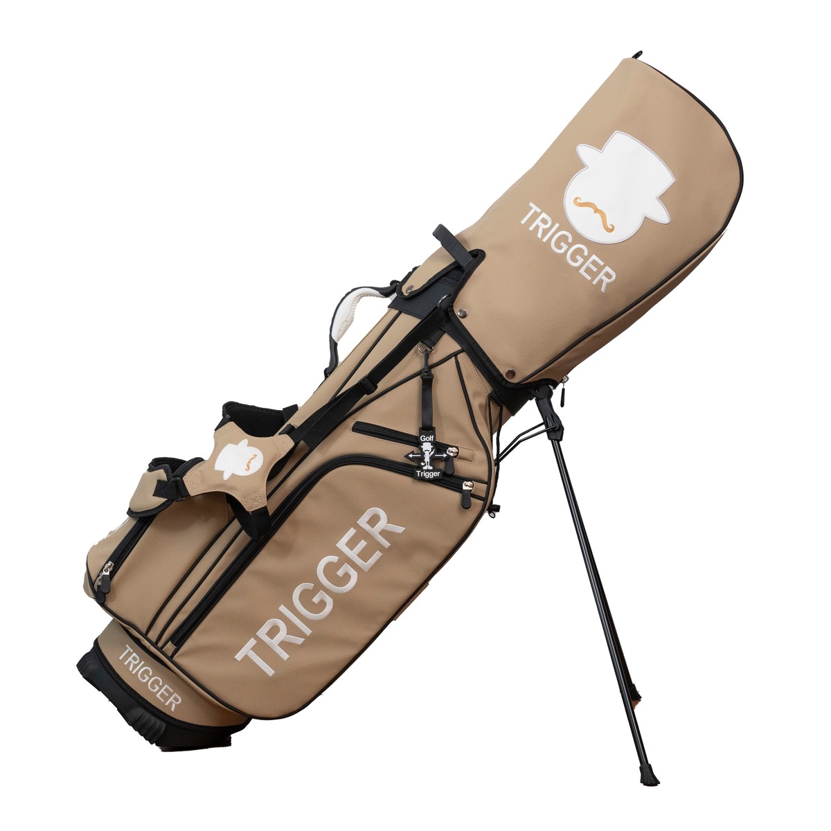 TEAM TRIGGER TOUR STAND BAG BEIGE | GOLF TRIGGER ゴルフトリガー 《ゴルフウェアやシティウェア ...