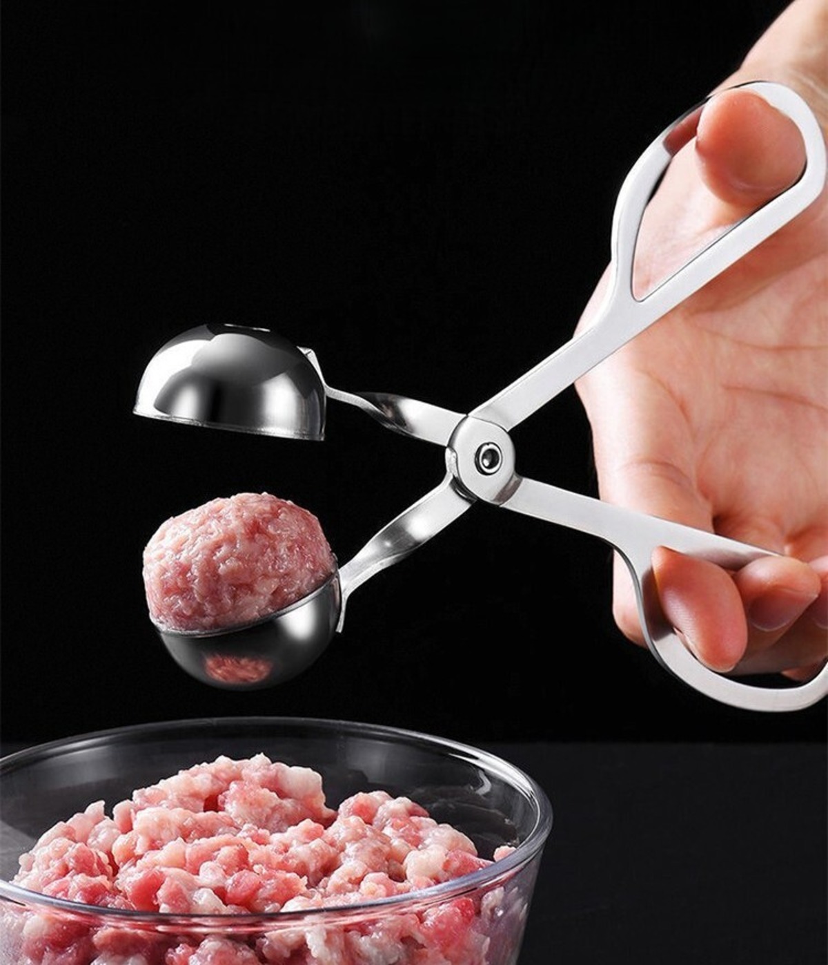 ミートボールメーカー ステンレス 牛肉ミートボール ミートボールクリップ 挟むだけ 便利 簡単 | kitchengoods