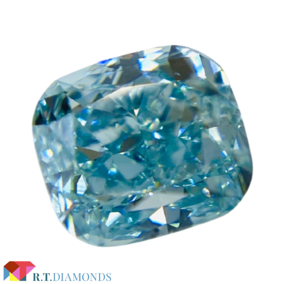 FANCY INTENSE GREEN BLUE 0.734ct X/RT0244/CGL | Ilovediamonds