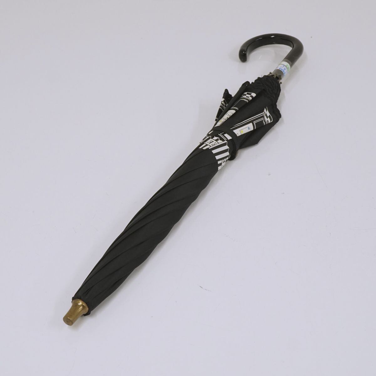 晴雨兼用日傘 LULU GUINNESS ルルギネス USED美品 ブラック 晴雨兼用日傘 LULU GUINNESS ルルギネス USED美品 ブラック