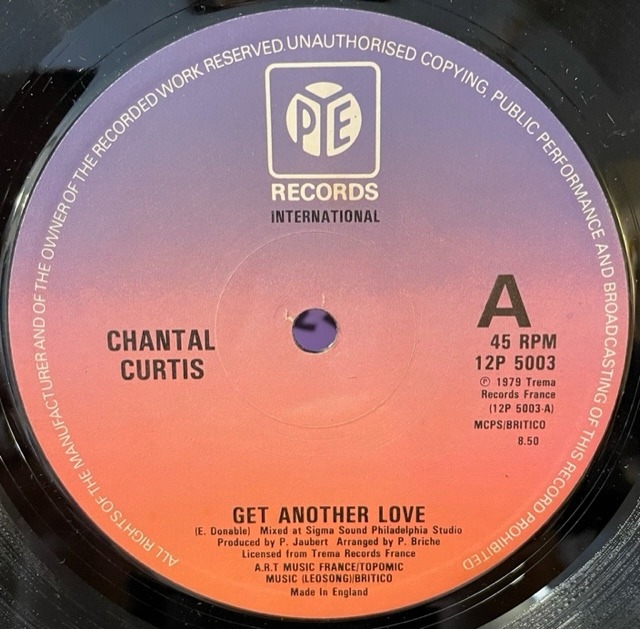 CHANTAL CURTIS "GET ANOTHER LOVE" 12" | EAD RECORD