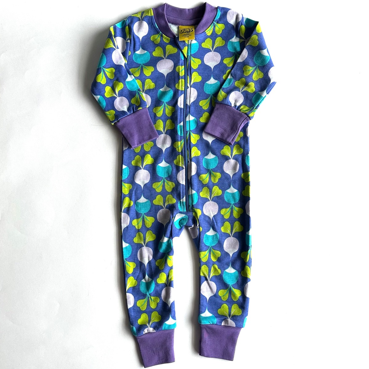 DUNS Baby Zip Suit【74cm】Blue Big Radish | Circle tiny store