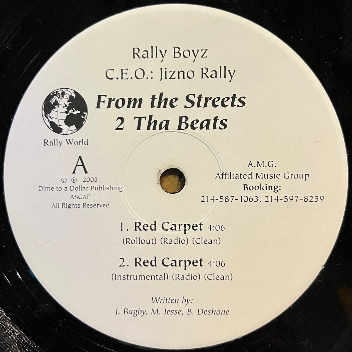 Rally Boys – Red Carpet / Cadillac Turning Feat. – UGK (12") | oleo Records
