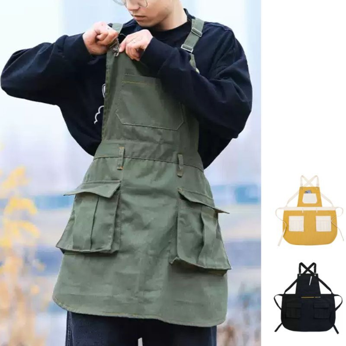 Multi pocket apron M14277 | Monoqlo+