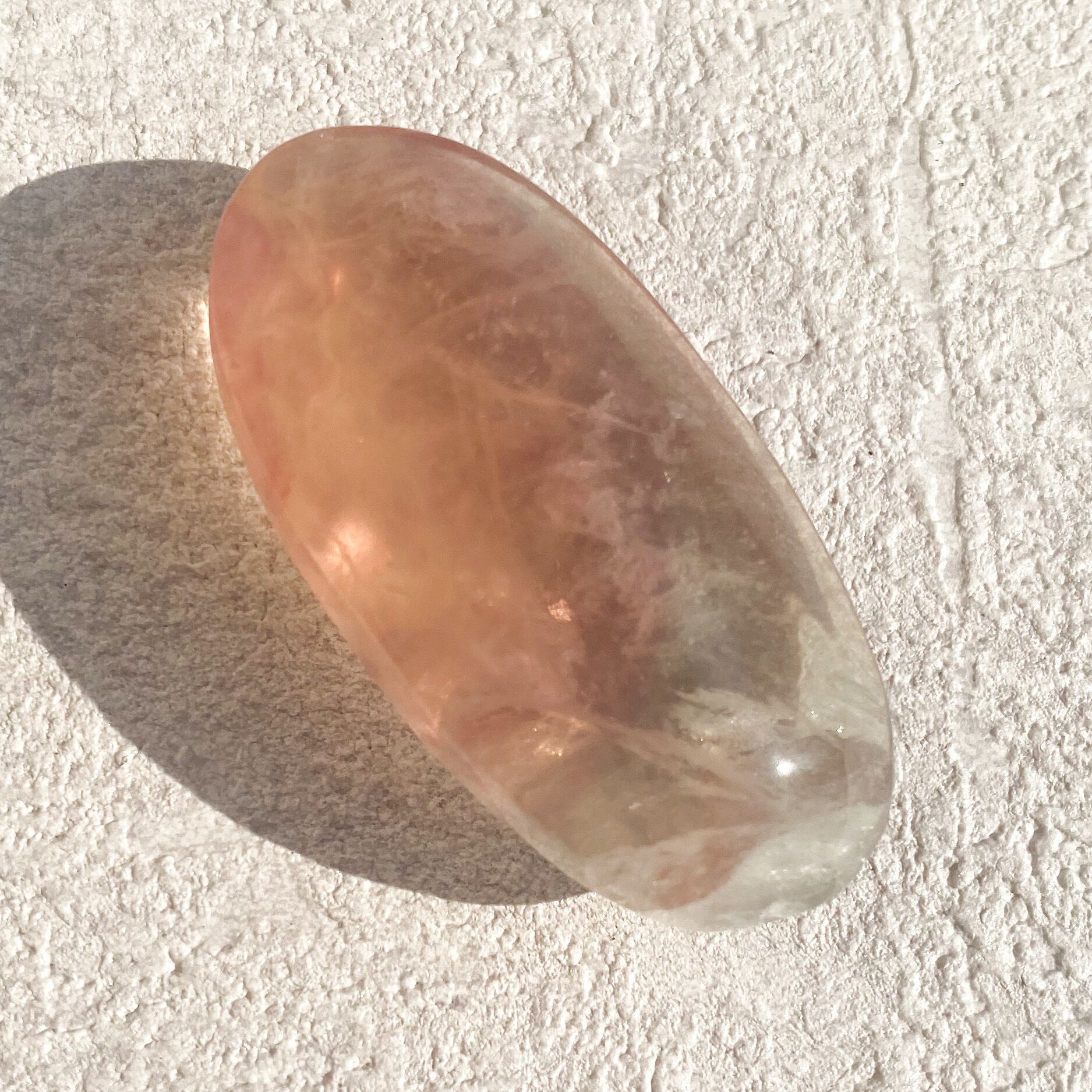 Candy fluorite palm stone | MOOD gemstones