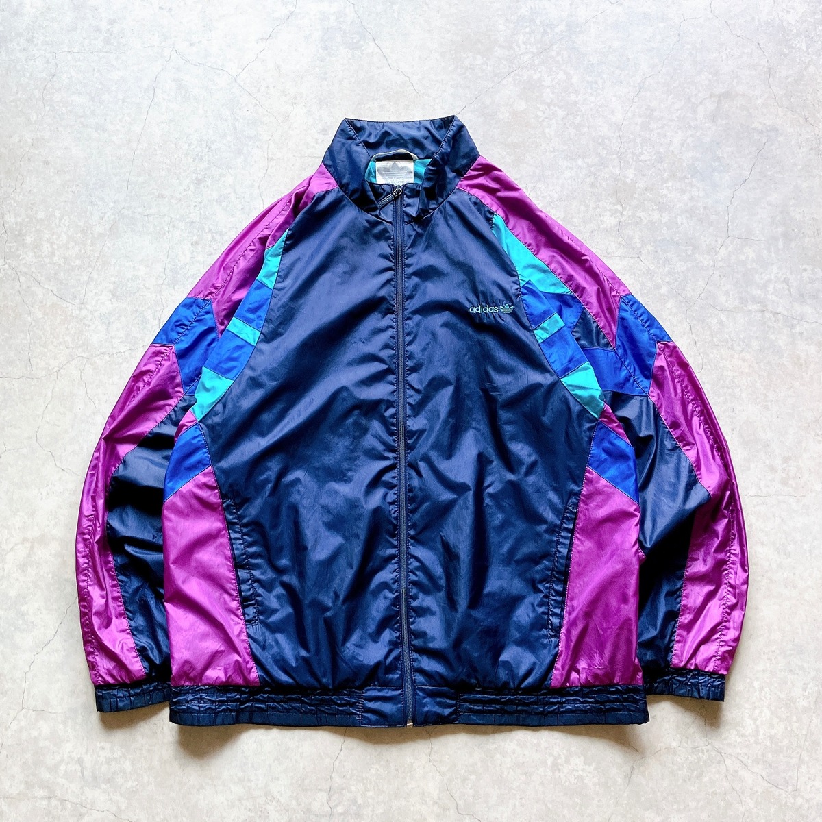 80s〜 Vintage Adidas Multi Color Zipup Jacket / アディダス マルチカラー ジップアップ ...