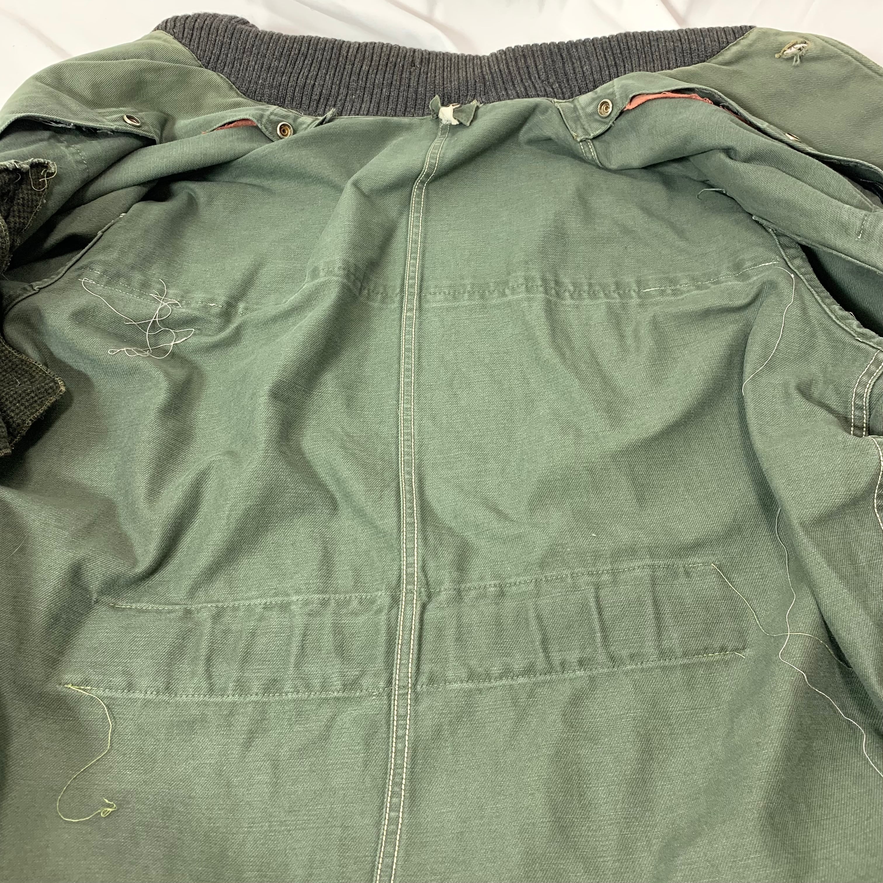 vintage 50s Military Taste Coat PRENTICE PIN LOCK ZIPPER ミリタリーテイストコート 片 ...