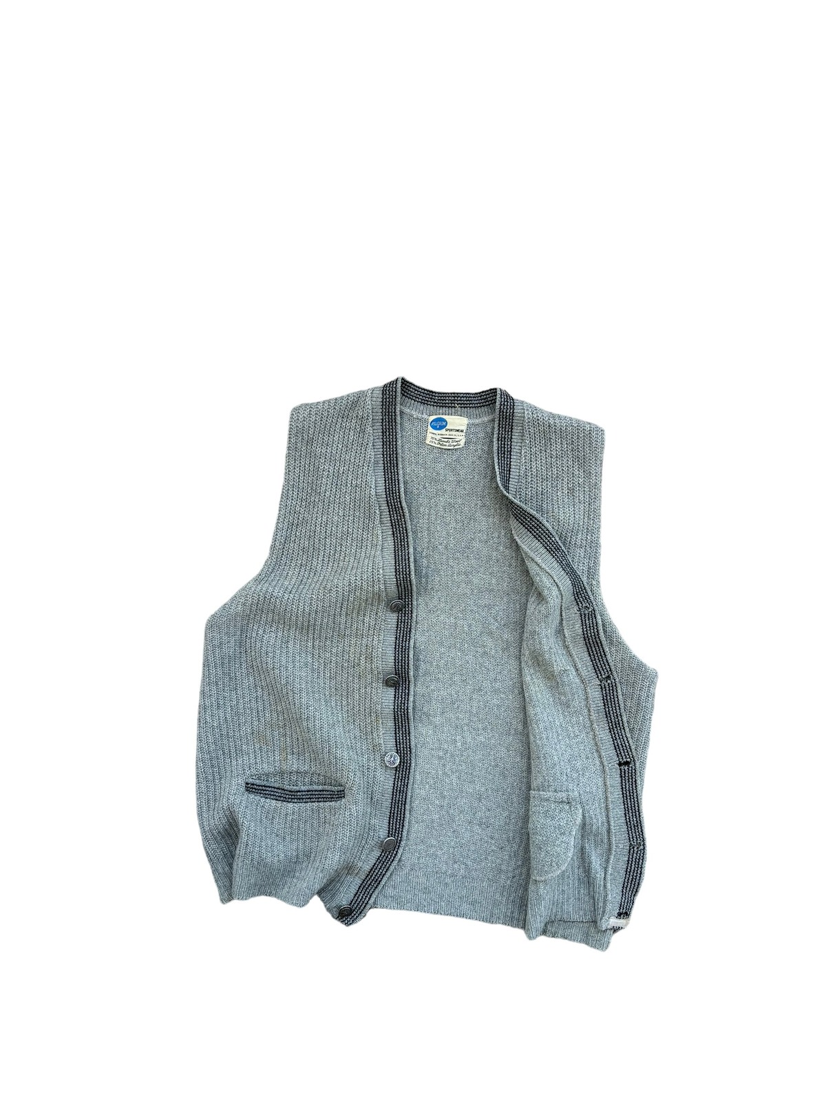 60s "PILGRIM" WOOL KNIT VEST | Local Market