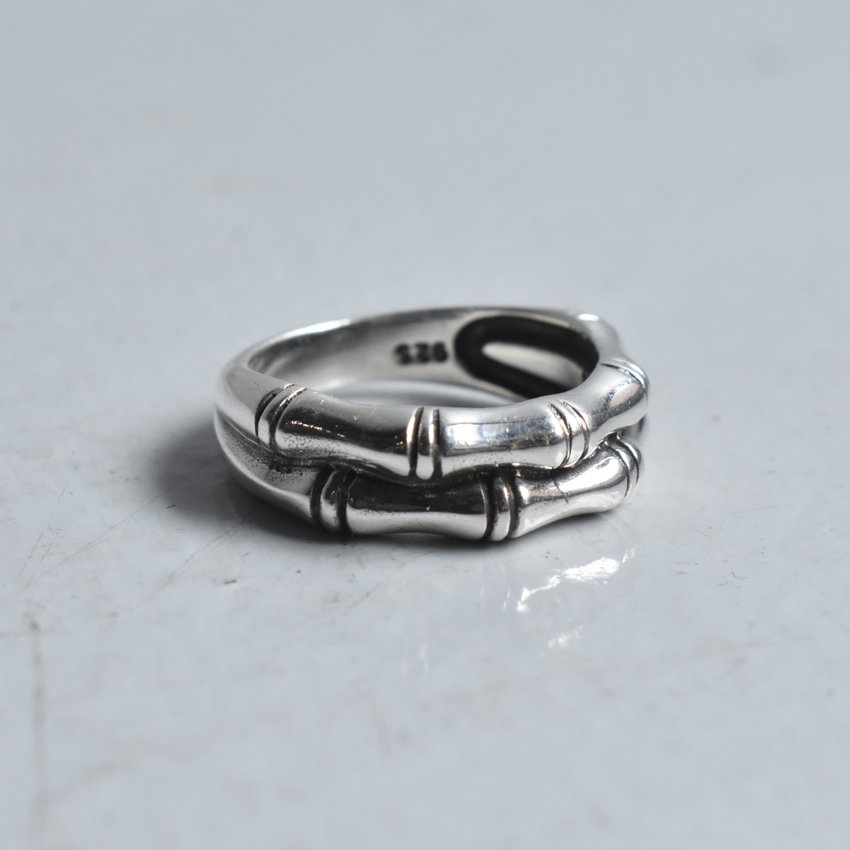 Silversmith Handmade Bamboo Motif Design Silver Ring SILVER925 | FINCH ...