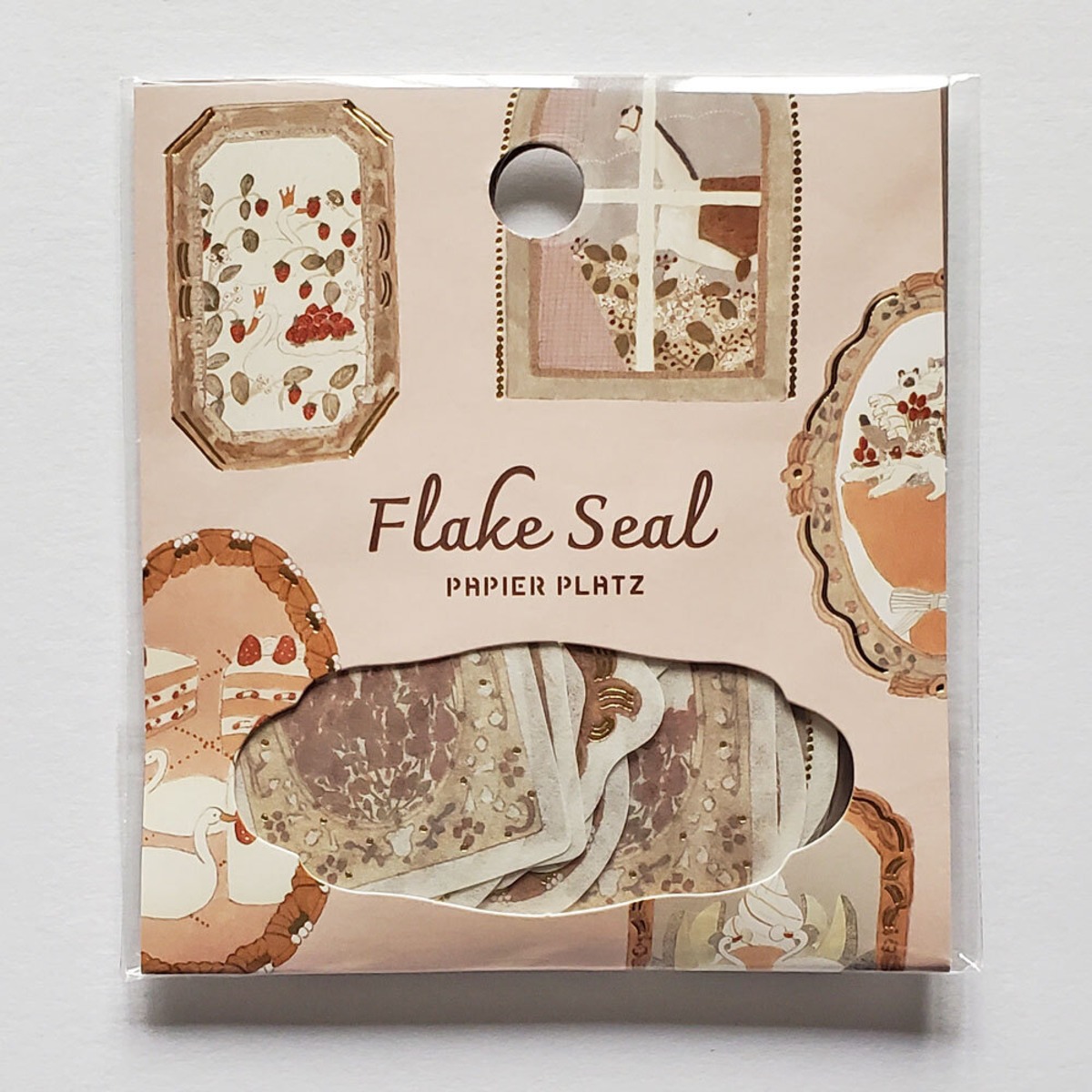 トビマツショウイチロウ 金箔入りフレークシール frameフレーム | hacohalu 紙雑貨・文具専門店