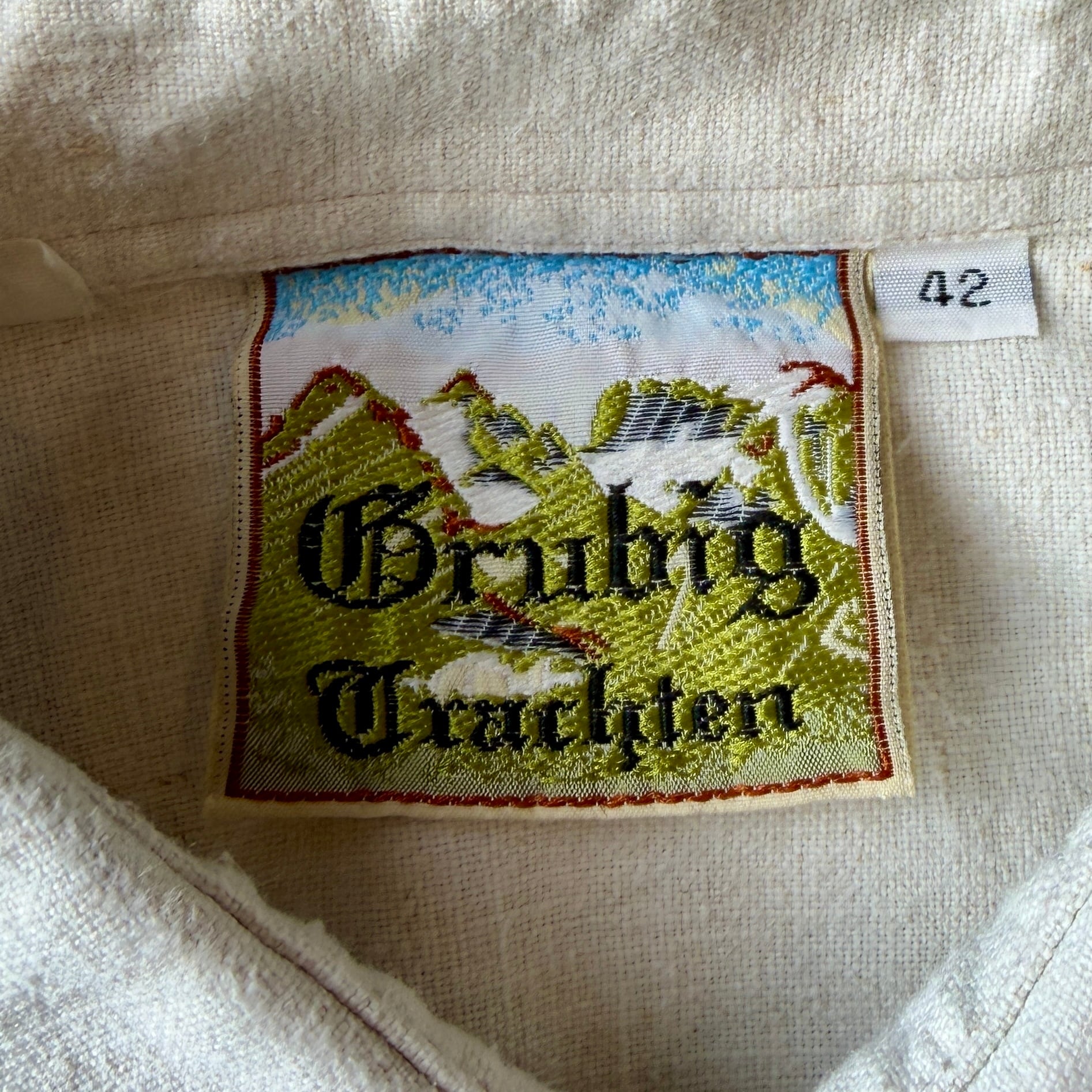Grubig Trachten チロリアンシャツ 42 | used clothing shop BLUE NOTE