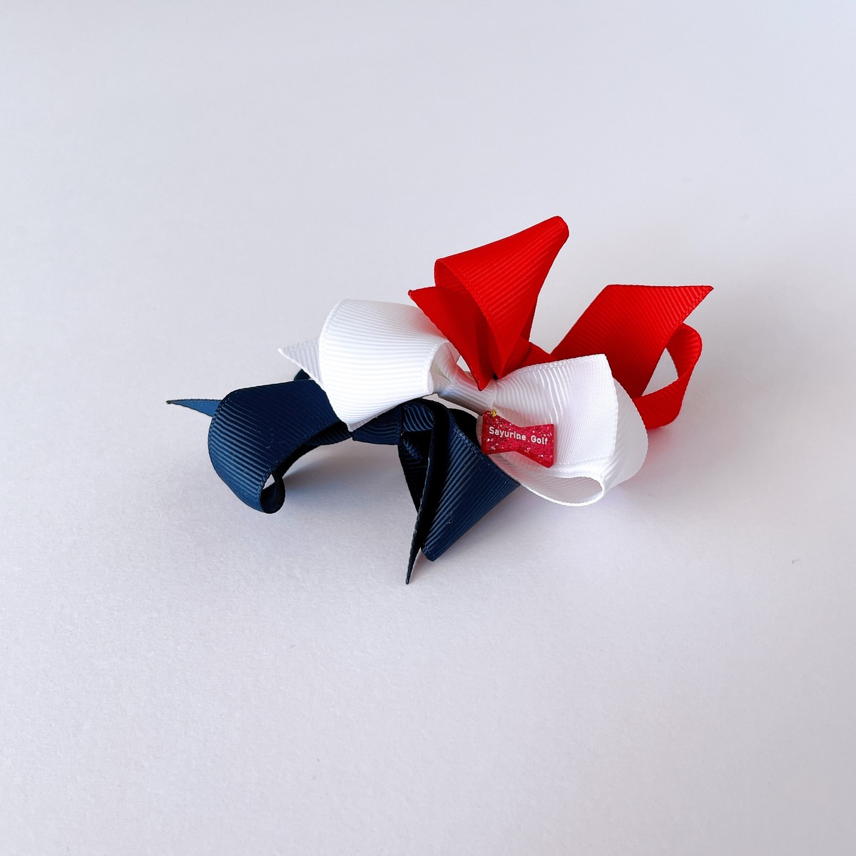 Figure Eight Bow Red & Navy & White | SAYURINE
