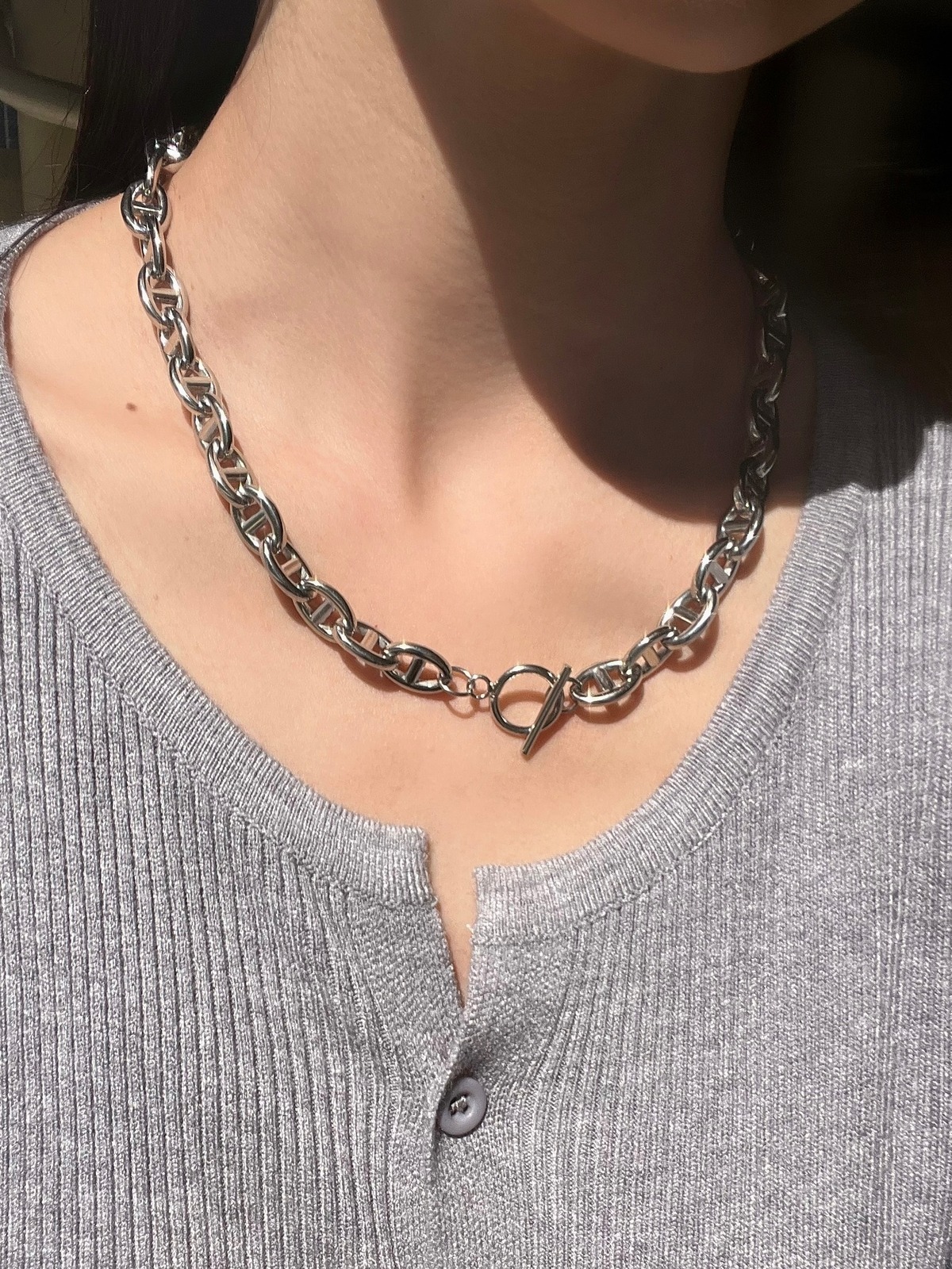 anchor mantle necklace | tresbyjewelry