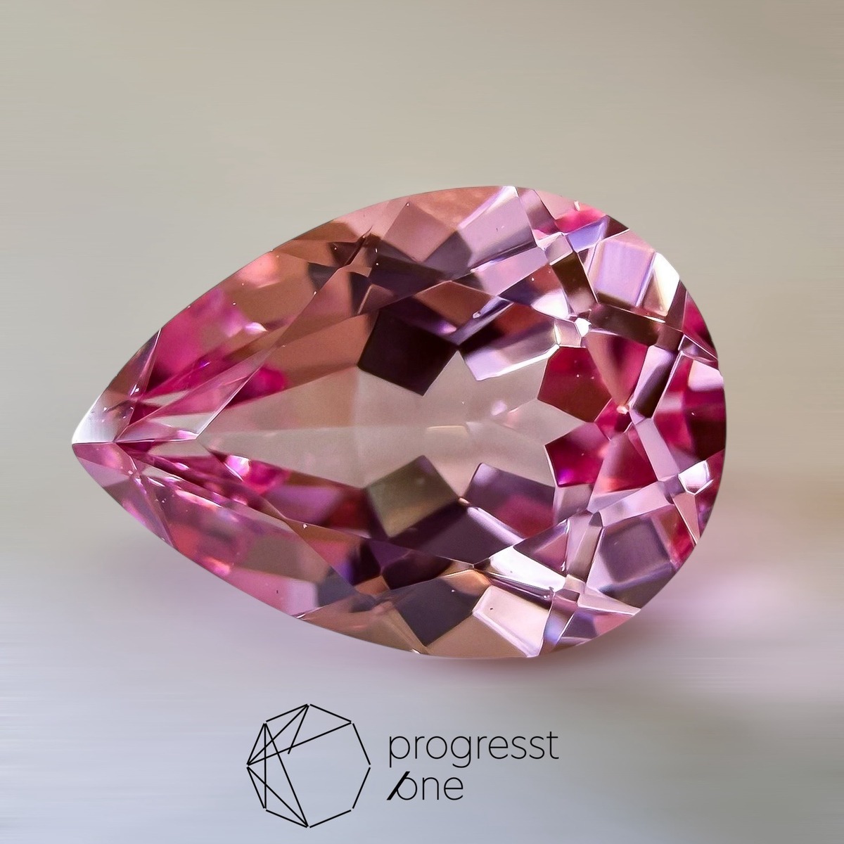 合成サファイア(ﾊﾟﾊﾟﾗﾁｬｶﾗｰ)0.95ct | progresstone