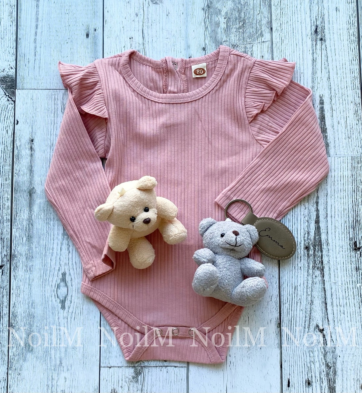 長袖ピンクロンパース | NoilM ノイルム