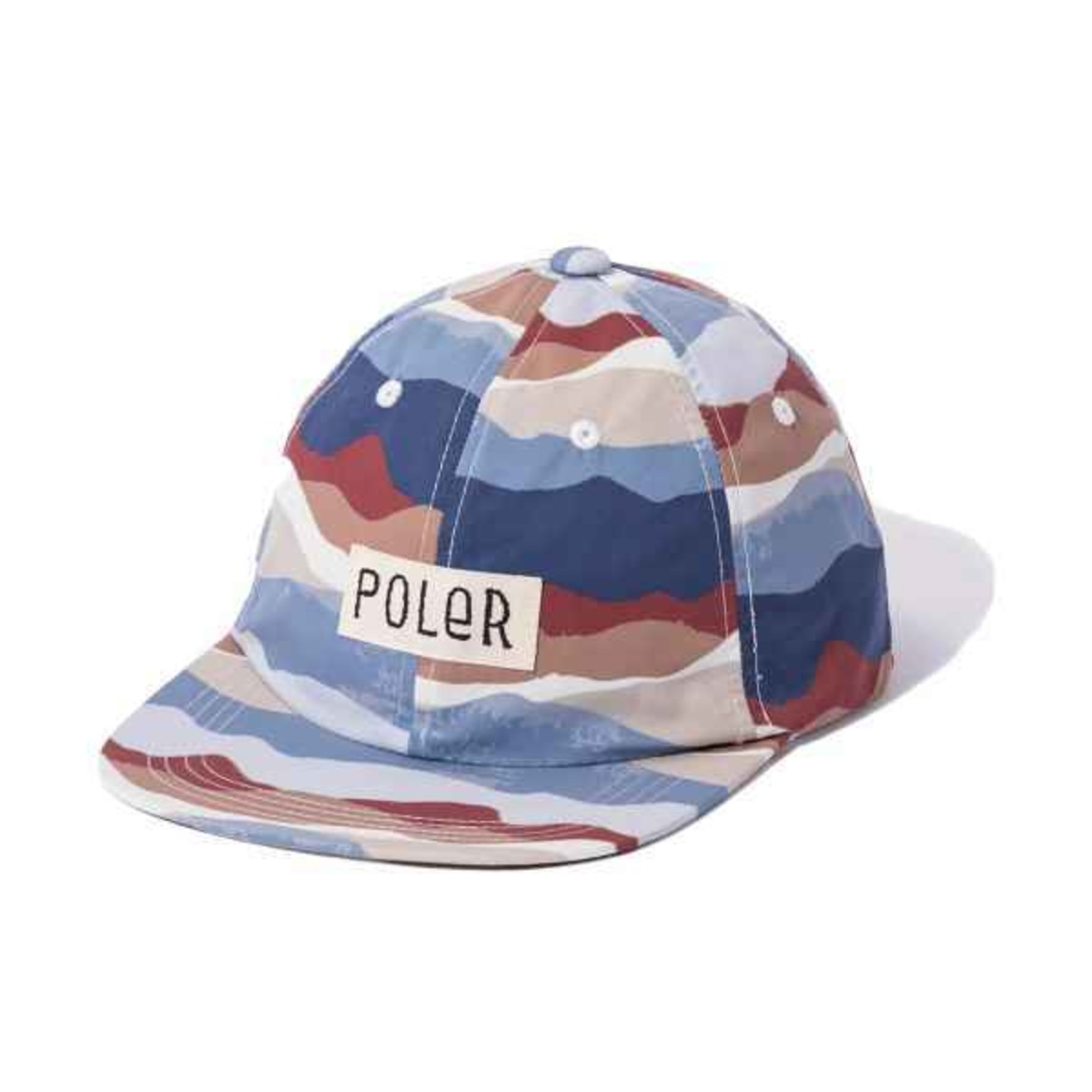 POLERポーラー ALL OVER 6P CAP | BLUE SPLASH