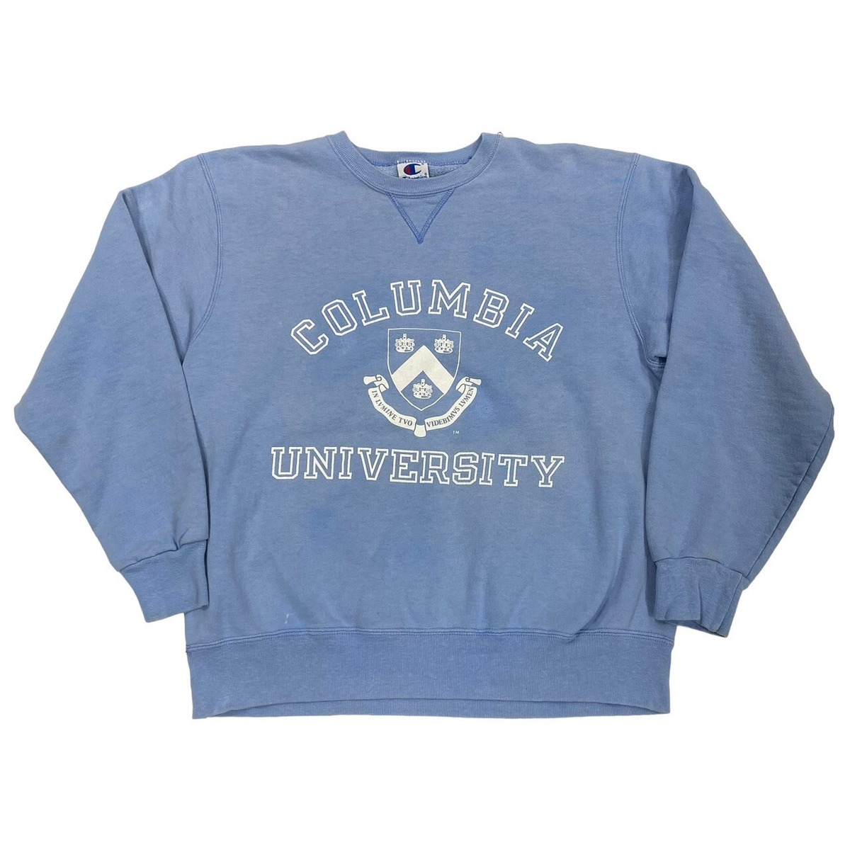 90s "Champion" Colombia university College Print Sweat | Pigsty Amemura