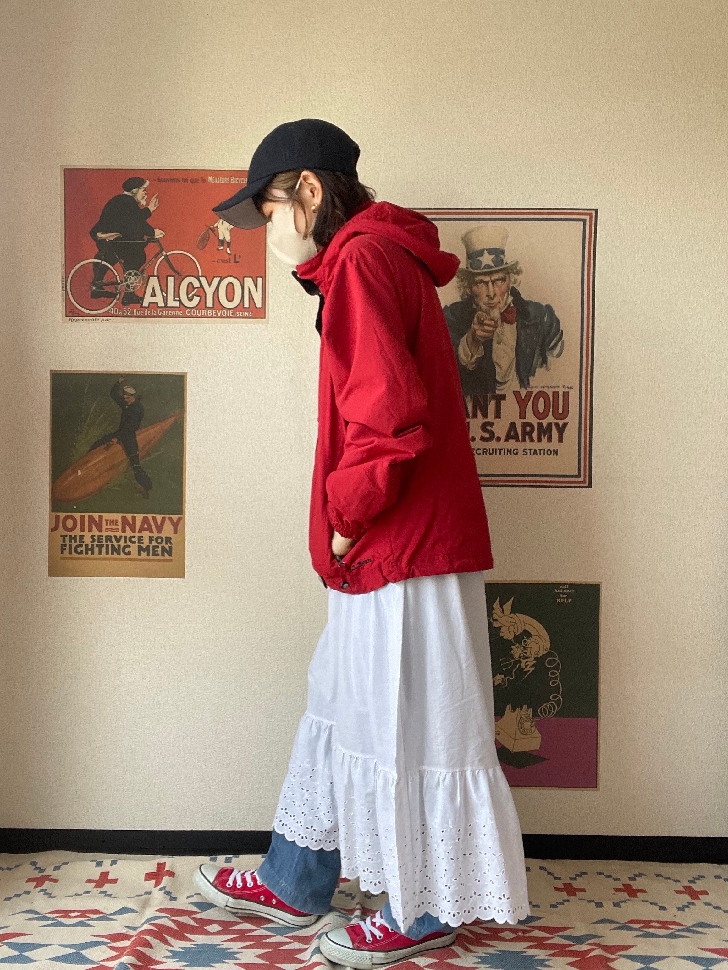 L.L.Bean ナイロンジャケット レッド | 古着とオレンジと