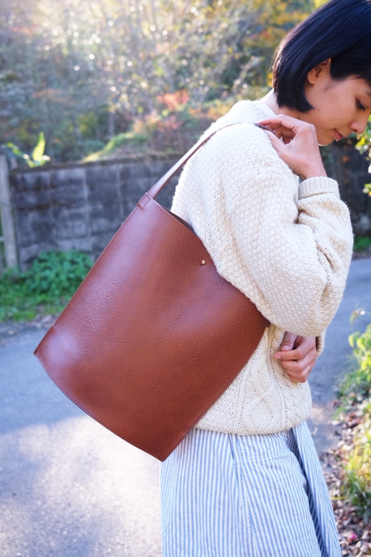 《即納》one day bag【brown】 | TENTE Handcrafted